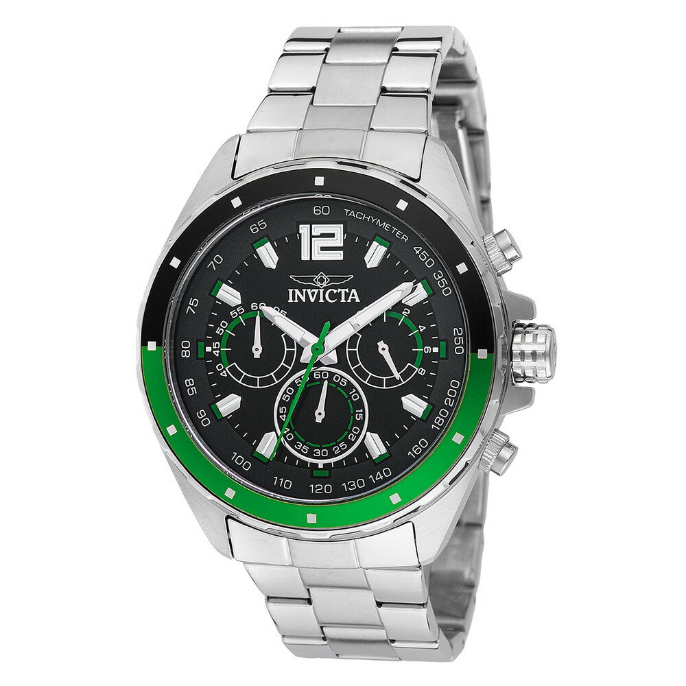商品説明 Invicta Speedway GearShift メンズ 腕時計 44mmケース ステンレススチール クォーツ クロノグラフ ブラック 50m防水【商品仕様】・ ケースサイズ：44mm・ ケース素材：ステンレススチール・ 文字...