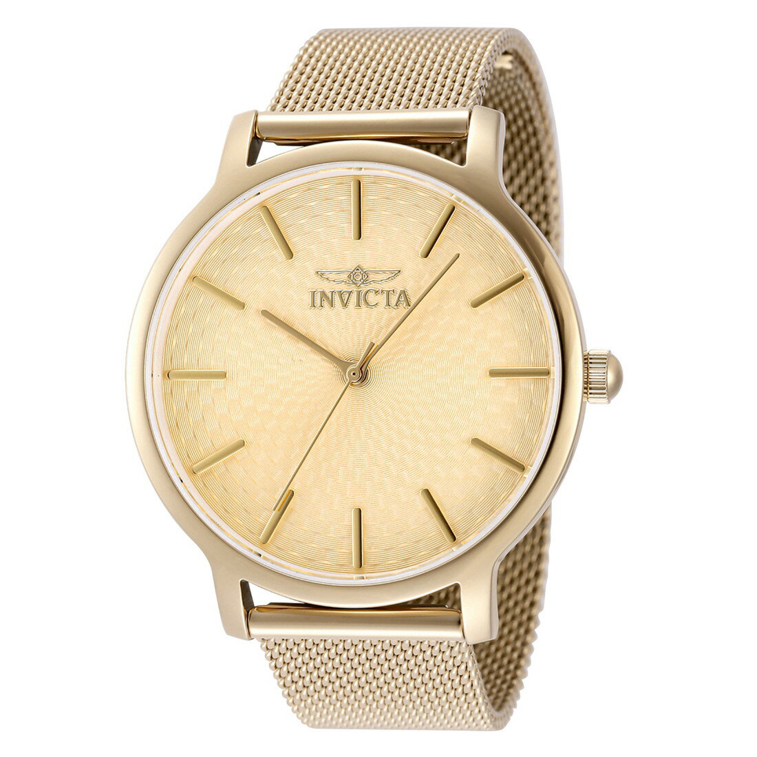 商品説明 インビクタ ワイルドフラワー 男女兼用 腕時計 38mm ゴールド ステンレス クォーツ アナログ 30m防水 金色【商品仕様】ケースサイズ：38mmケース素材：ステンレススチール文字盤素材：ブラス(真鍮)ベルト素材：ステンレスス...