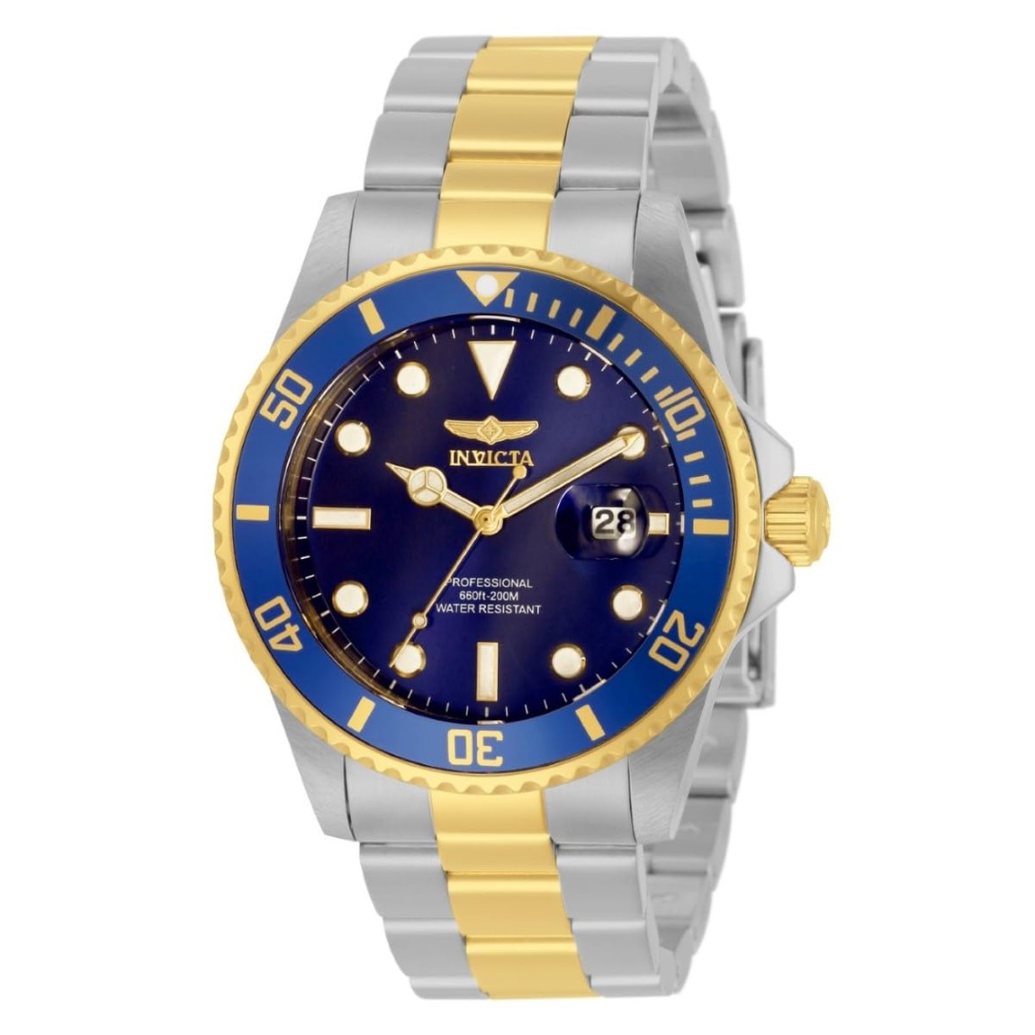 PRODUCT DETAILS インビクタ Pro Diver メンズ 腕時計 ブルー文字盤 ゴールド/シルバー ステンレス 200m防水 42mm【商品仕様】・ ムーブメント：クォーツ（日本製 PC32）・ ケース径：42mm・ ケース厚...