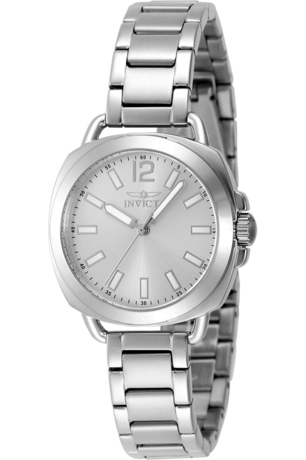 PRODUCT DETAILS インビクタ Wildflower レディース シルバー文字盤 ステンレス 32mm【商品仕様】・ ムーブメント：クォーツ（PC21）・ ケース径：32mm・ ケース素材：ステンレススチール・ 文字盤色：シルバ...