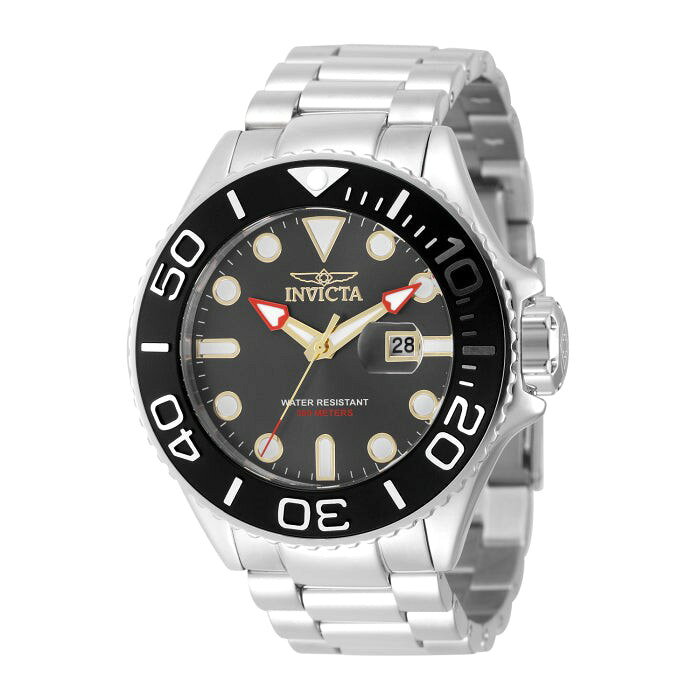 PRODUCT DETAILS Invicta Grand Diver 腕時計 52mm ブラック文字盤 シルバー ブラック 300m防水 メンズ 49147【商品仕様】・ ムーブメント：クォーツ（TMI PC32）・ ケース素材：ステンレ...