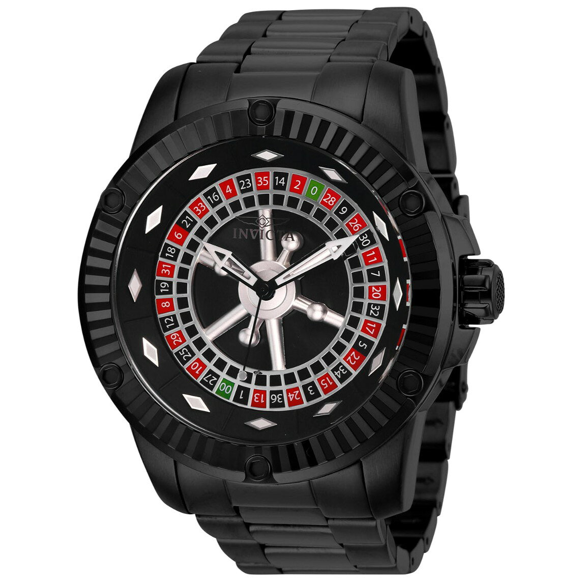 PRODUCT DETAILS Invicta Specialty Roulette 腕時計 52mm ブラックケース 自動巻 メンズ ZG-28712【商品仕様】・ ムーブメント：自動巻（TMI NH35 / 24石）・ ケース素材：ステ...
