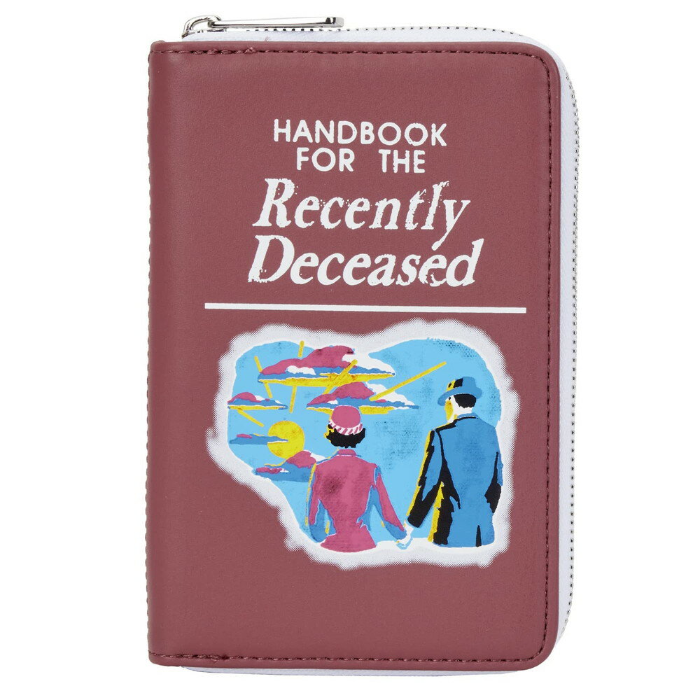 商品説明 商品の特徴・Loungefly Beetlejuice Handbook for the Recently Deceased フォークスレザーウォレット・公式ライセンス商品・フォークスレザー素材にプリントデザイン・ジッパー開閉式・...
