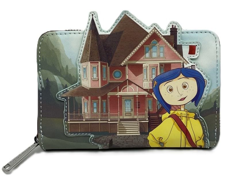 商品説明 商品の特徴・コラライン ガーデンパーティー ジップアラウンドウォレット・ライトティール色の合皮素材をベースに、ボタンの刺繍アップリケとステッチ「糸」のディテール・ピンクのチェック柄ストリップにグロメットとレーススタイルのアクセント...