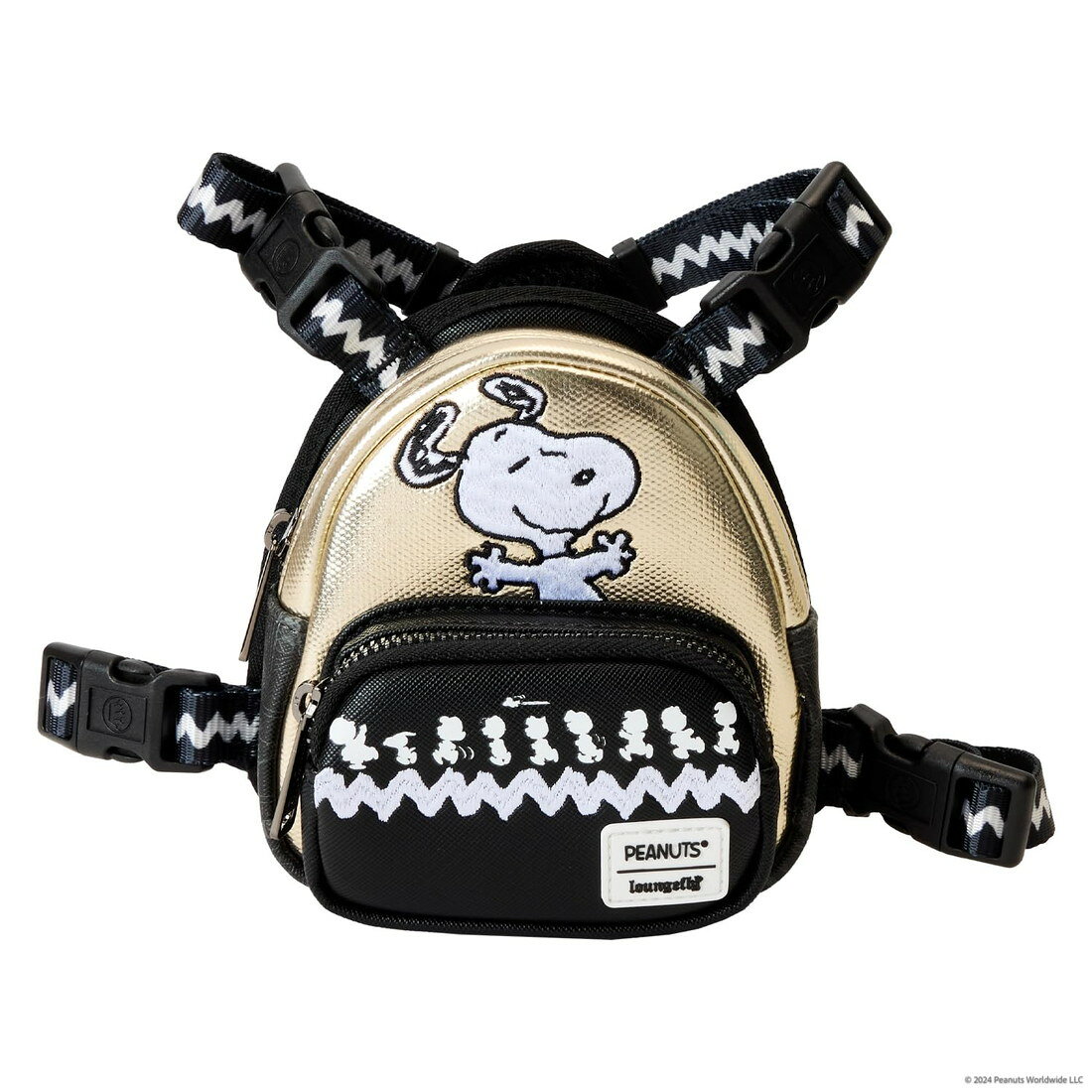 商品説明 Loungefly ピーナッツ 75周年 スヌーピー ギャング ドッグハーネス Lサイズ 犬用 胴輪 フェイクレザー コミック柄【商品仕様】ブランド：Loungeflyキャラクター：ピーナッツ (スヌーピー、チャーリー・ブラウン他...