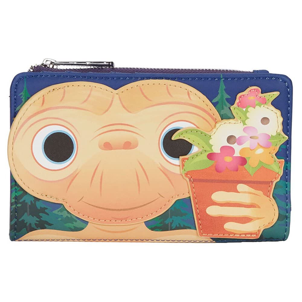商品説明 Loungefly ET フラワーズ ポット フラップウォレット ユニセックス 財布 映画 キャラクター 刺繍 アップリケ フェイクレザー ギフト【商品仕様】・サイズ：幅約16.5cm × 高さ約10cm・素材：ヴィーガンレザー（...