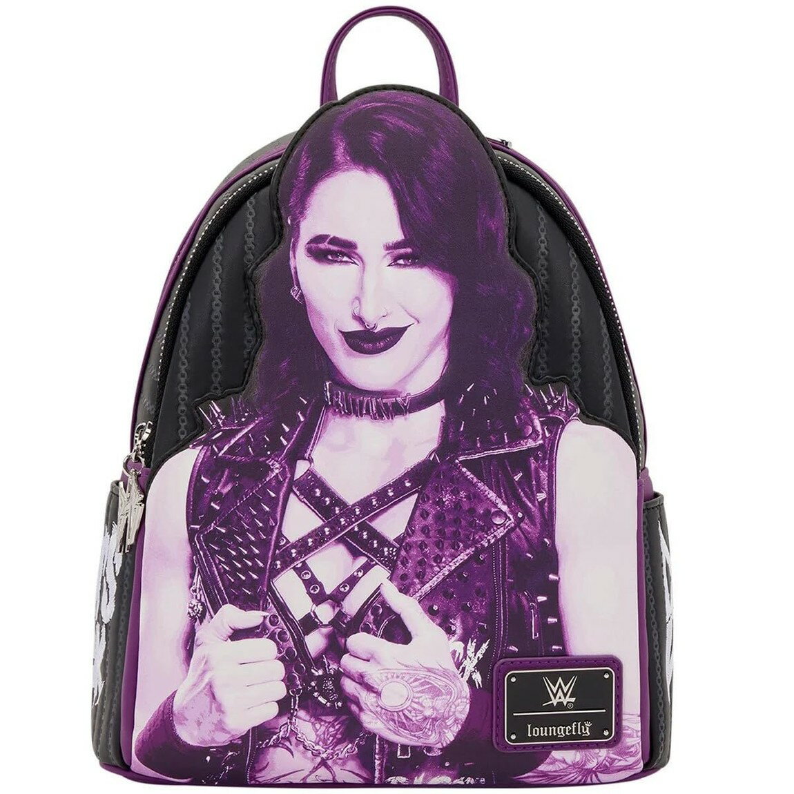 PRODUCT DETAILS Loungefly WWE リア・リプリー ミニバックパック リュック エナメルジッパーチャーム【商品仕様】・ アイテム種別：ミニバックパック・ 素材：合成皮革・ 付属品：エナメル製ジッパーチャーム【特徴】・...