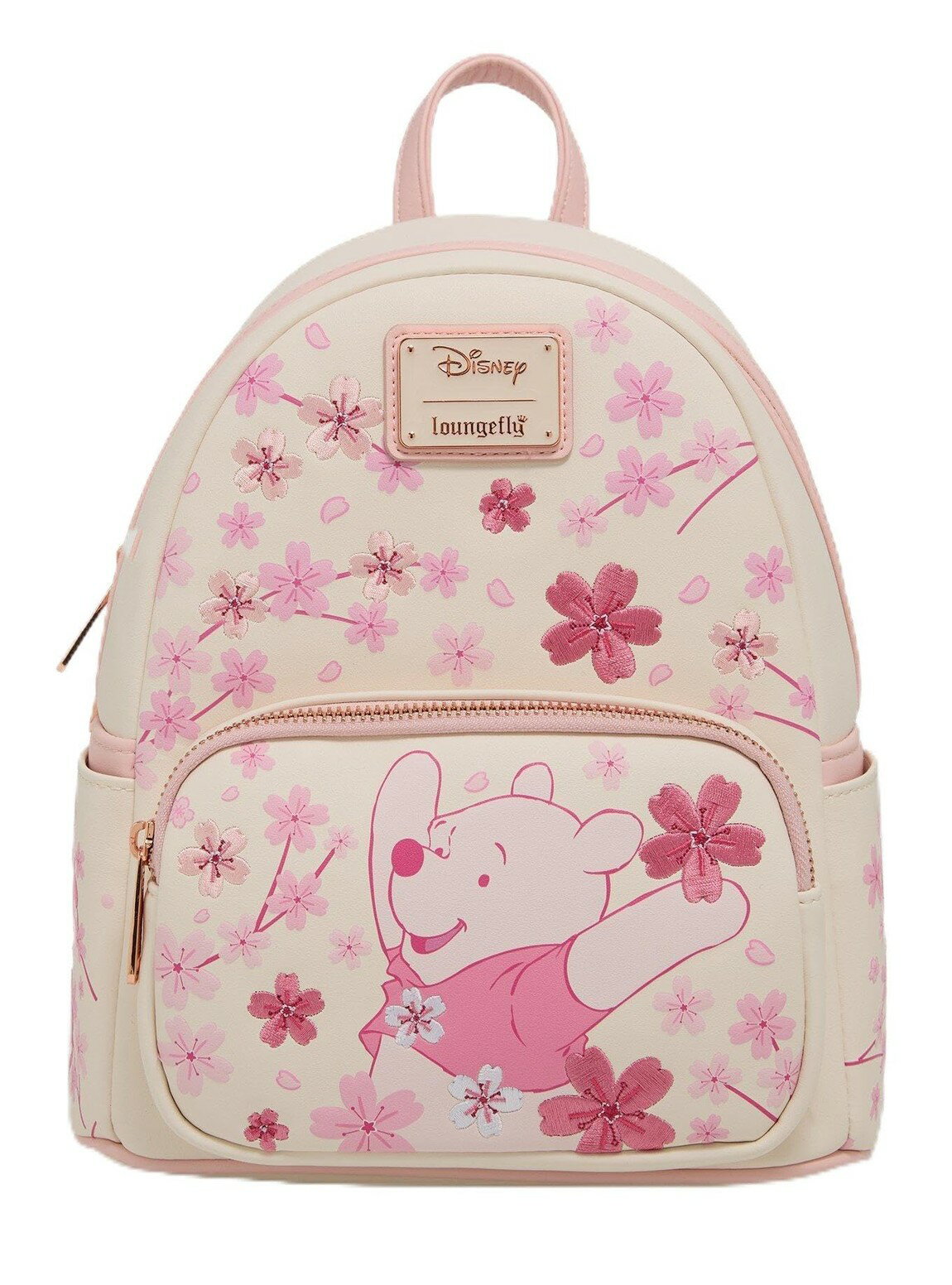 PRODUCT DETAILS Loungefly ディズニー くまのプーさん サクラ 桜 ミニバックパック ミニリュック BoxLunch限定【商品仕様】・ アイテム種別：ミニバックパック/ミニリュック・ 素材：フェイクレザー・ カラー：...