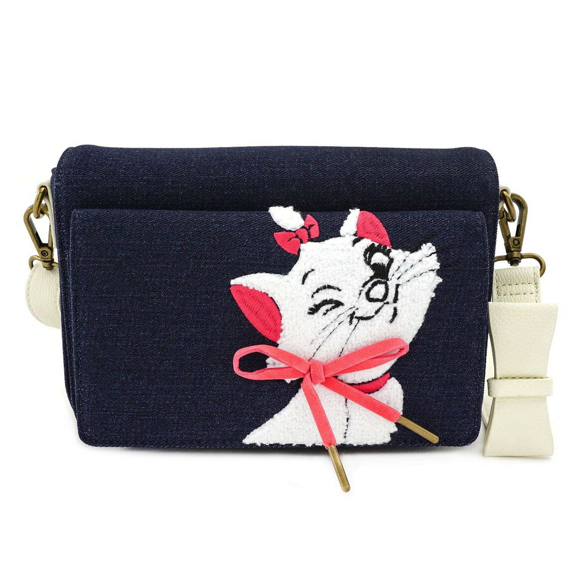 PRODUCT DETAILS Loungefly ディズニー おしゃれキャット マリー デニム クロスボディバッグ ショルダーバッグ【商品仕様】・ アイテム種別：クロスボディバッグ / ショルダーバッグ・ 素材：デニム・ カラー：ブルー系...