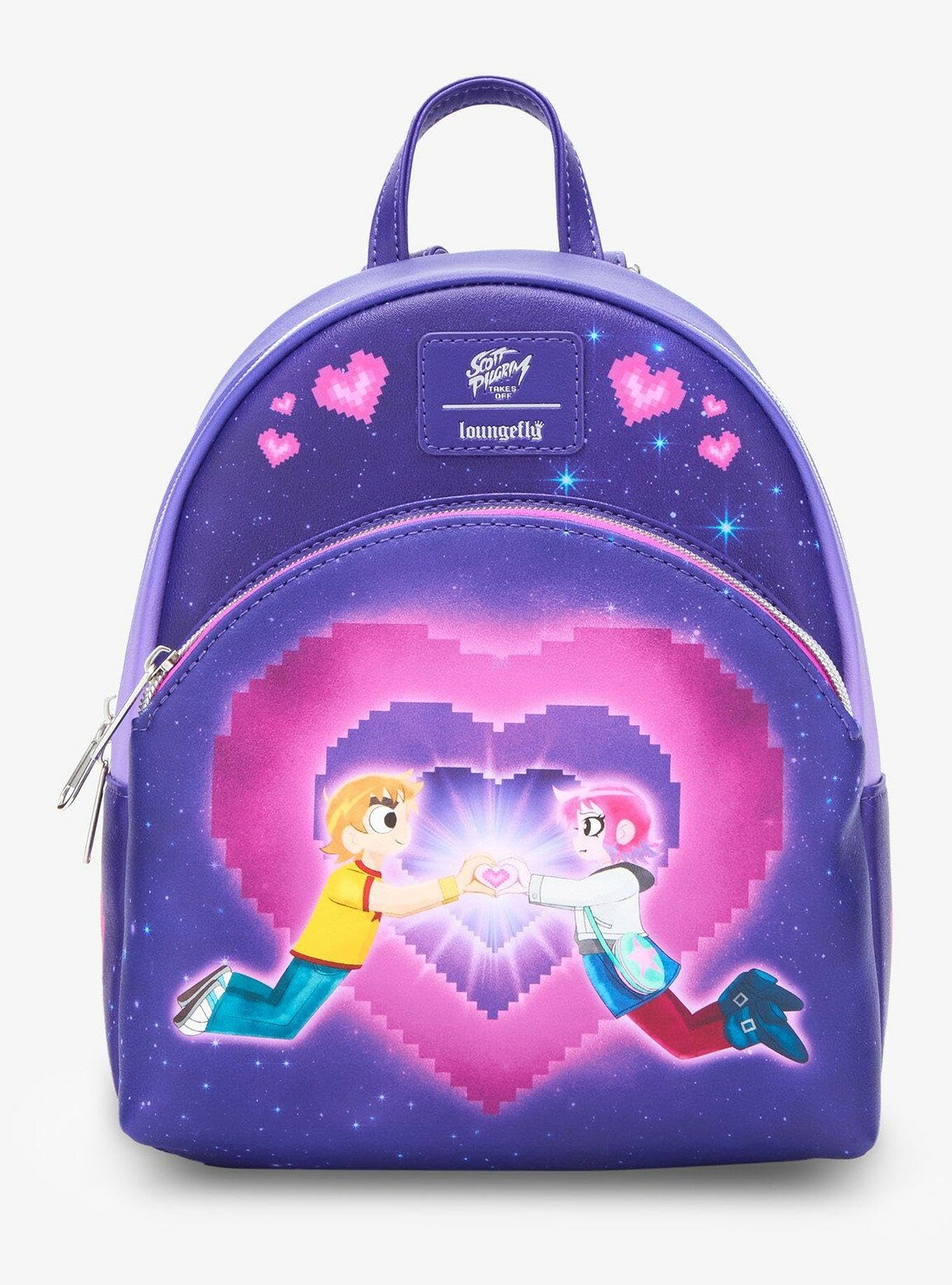 PRODUCT DETAILS Loungefly スコット・ピルグリム VS. 邪悪な元カレ軍団 ミニバックパック リュック パープル【商品仕様】・ アイテム種別：ミニバックパック（リュック）・ 素材：ヴィーガンレザー（合成皮革）・ スト...