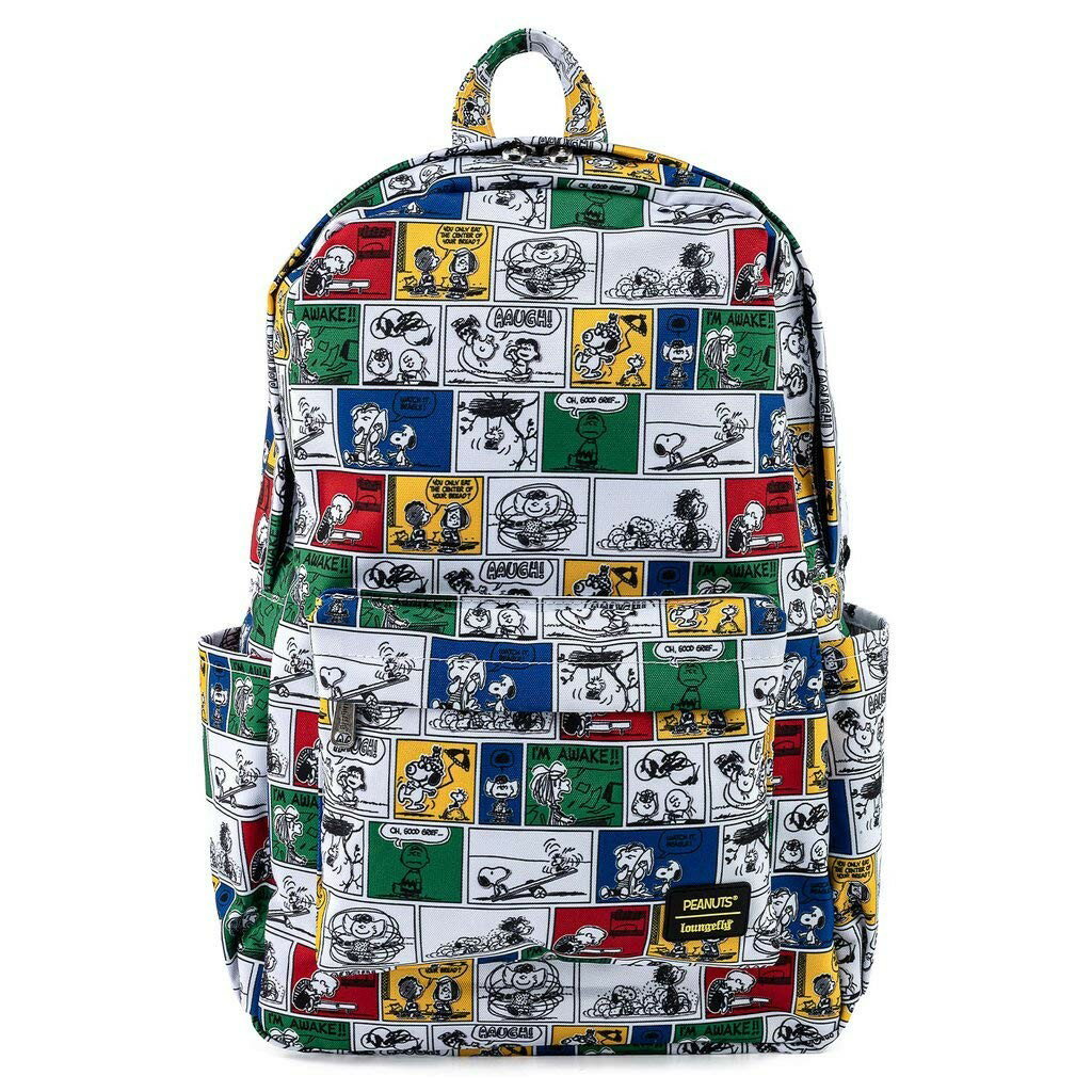 PRODUCT DETAILS Loungefly ピーナッツ スヌーピー ミニバックパック リュック コミック柄 総柄 ナイロン【商品仕様】・ アイテム種別：ミニバックパック / リュック・ 素材：ナイロン・ サイズ：約 幅23cm × ...