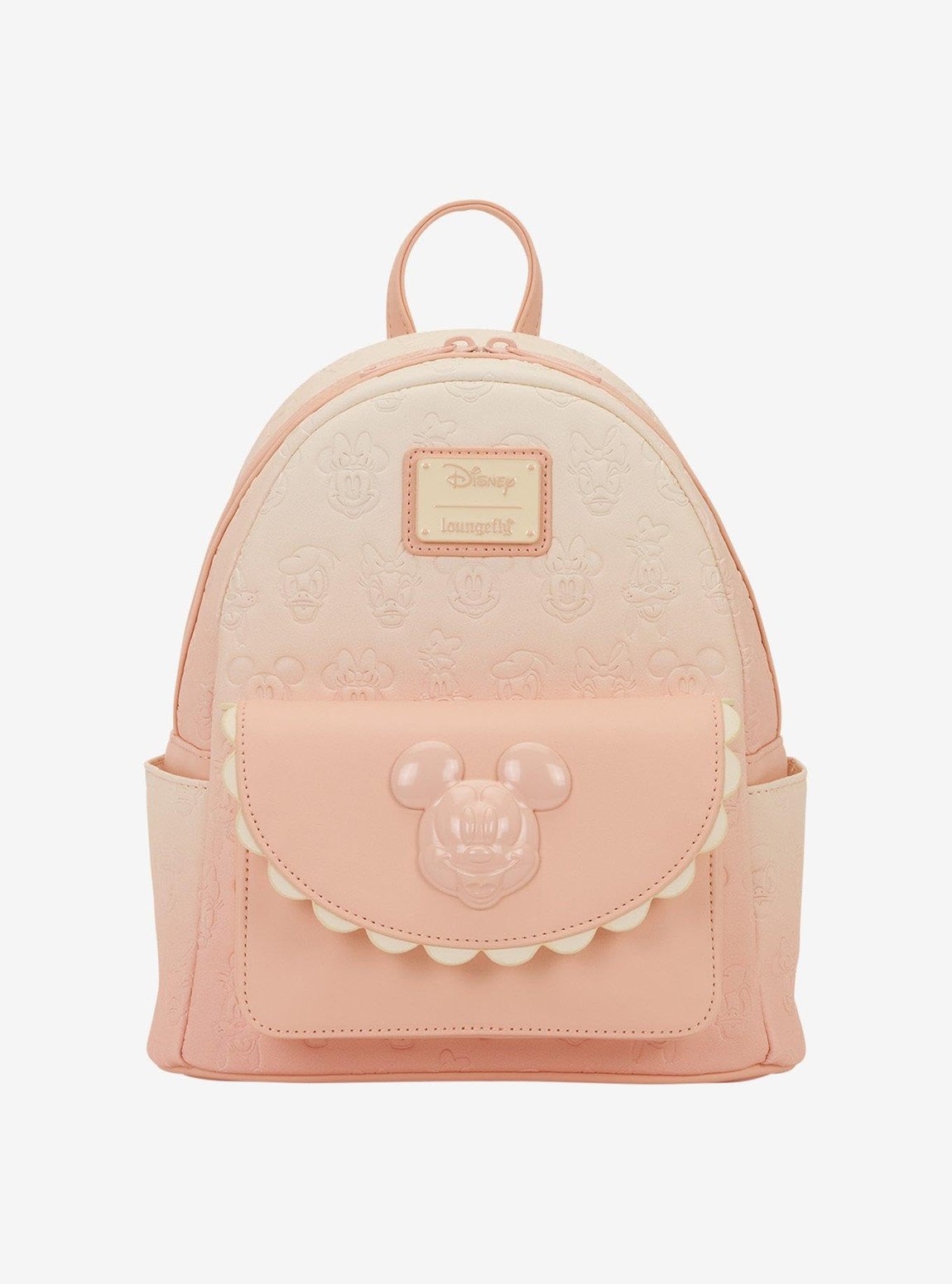 PRODUCT DETAILS Loungefly ディズニー ミッキー＆フレンズ ミニバックパック ピンク グラデーション リュック【商品仕様】・ アイテム種別：ミニバックパック・ 素材：合成皮革（フェイクレザー）・ ショルダーストラップ...