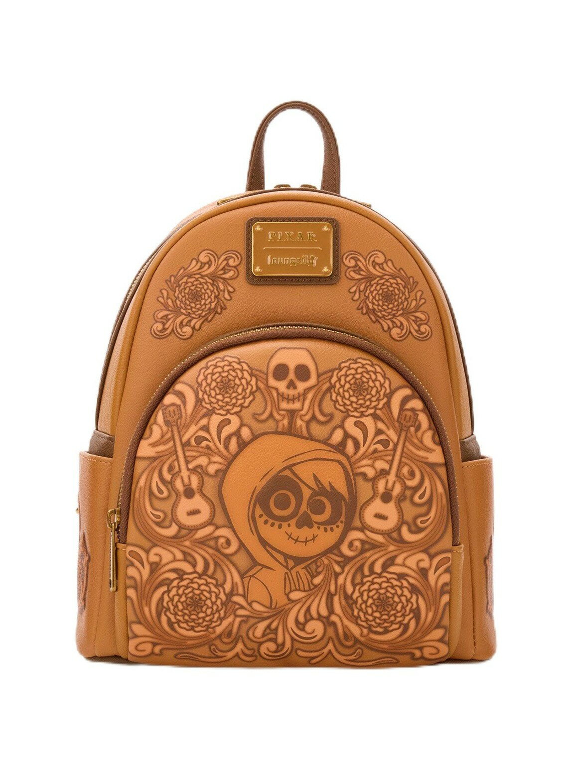 PRODUCT DETAILS Loungefly ディズニー ピクサー リメンバー・ミー ミゲル フローラル ミニバックパック リュック 海外限定【商品仕様】・ アイテム種別：ミニバックパック（リュック）・ 素材：合成皮革（フェイクレザー...