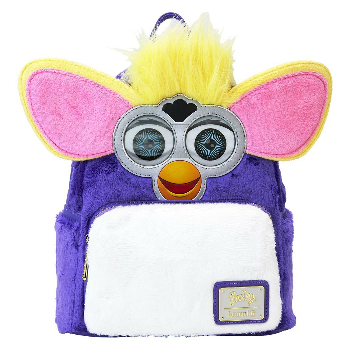 PRODUCT DETAILS Loungefly ハズブロ ファービー ミニリュック ミニバックパック フェイクファー アップリケ ゴールド金具【商品仕様】・ アイテム種別：ミニリュック・ 素材：フェイクファー、合成皮革（ポリウレタン）・...