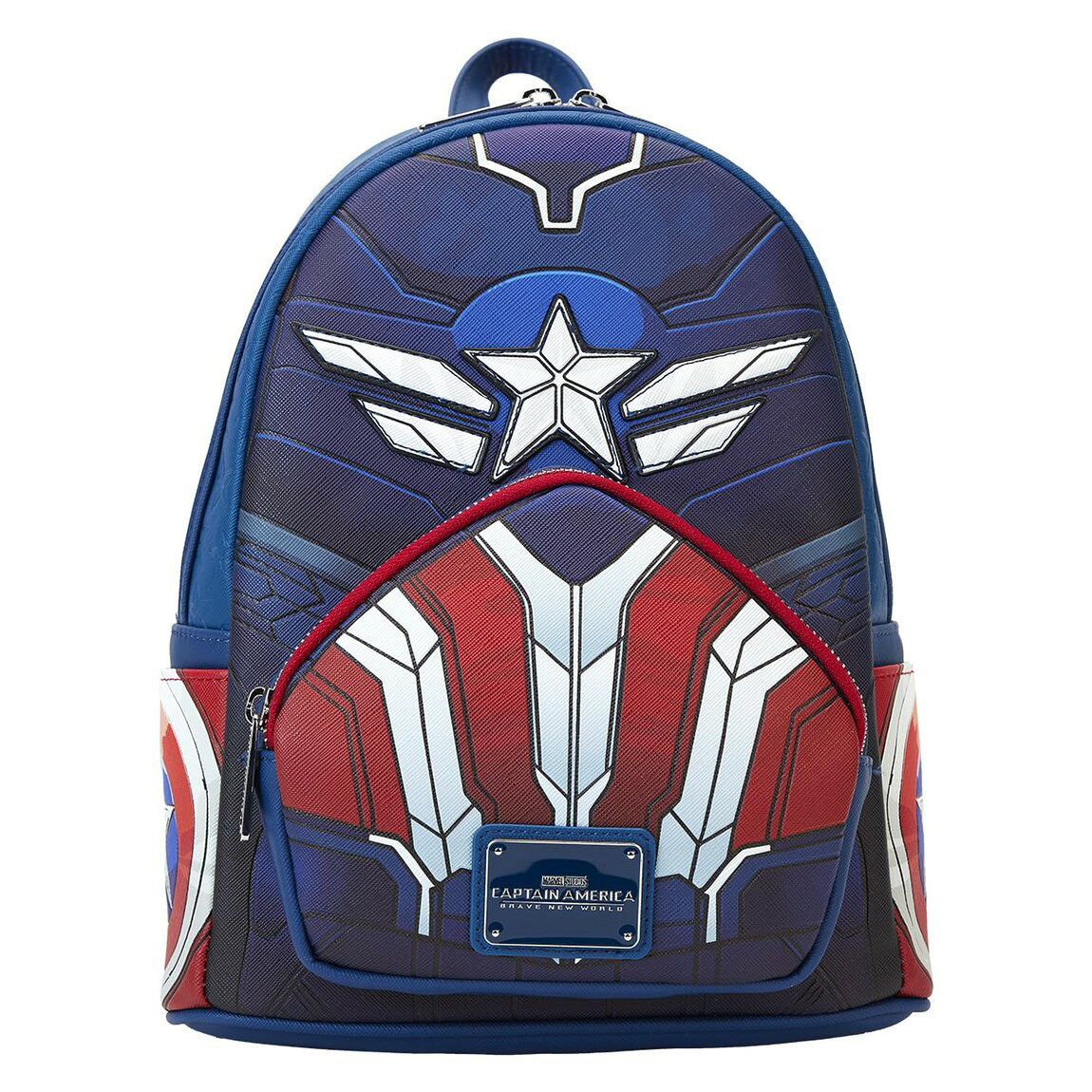 PRODUCT DETAILS Loungefly マーベル キャプテン・アメリカ ブレイブ・ニュー・ワールド コスプレ ミニバックパック リュック【商品仕様】・ 種類：ミニバックパック（リュック）・ 素材：合成皮革（フェイクレザー）・ サ...