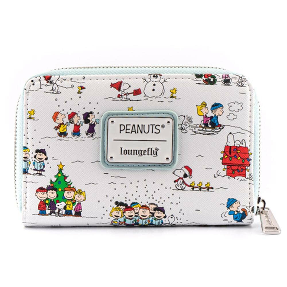 PRODUCT DETAILS Loungefly ピーナッツ スヌーピー ハッピーホリデー クリスマス 総柄 長財布 ジップアラウンド ラウンドファスナー【商品仕様】・ アイテム種別：長財布（ラウンドファスナー）・ 素材：合成皮革（ヴィー...