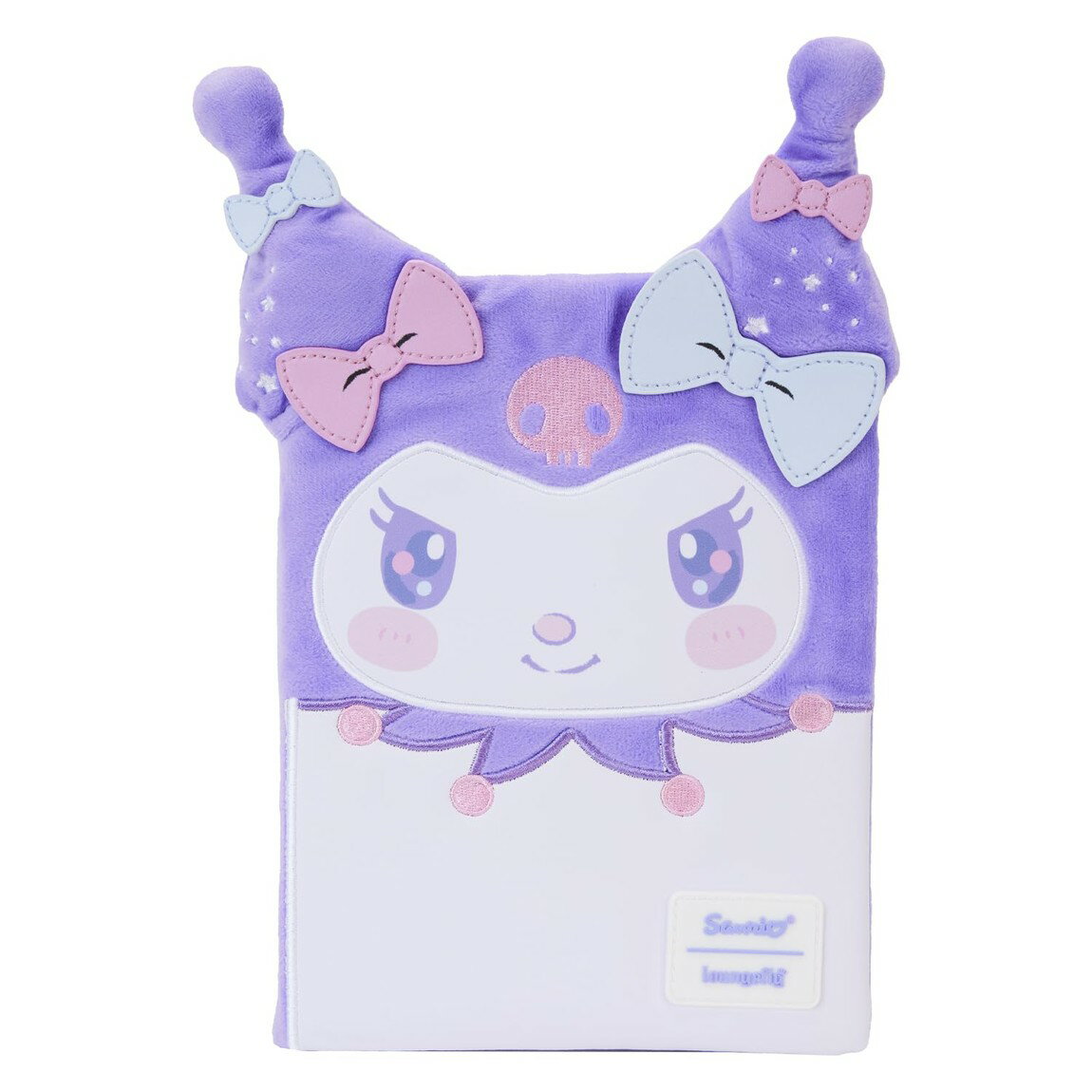 PRODUCT DETAILS Loungefly サンリオ クロミ コスプレ ぬいぐるみ素材 ノートブック 文房具【商品仕様】・ アイテム種別：ノートブック（ジャーナル）・ 素材：ヴィーガンレザー（ポリウレタン）、ぬいぐるみ素材・ サイズ...
