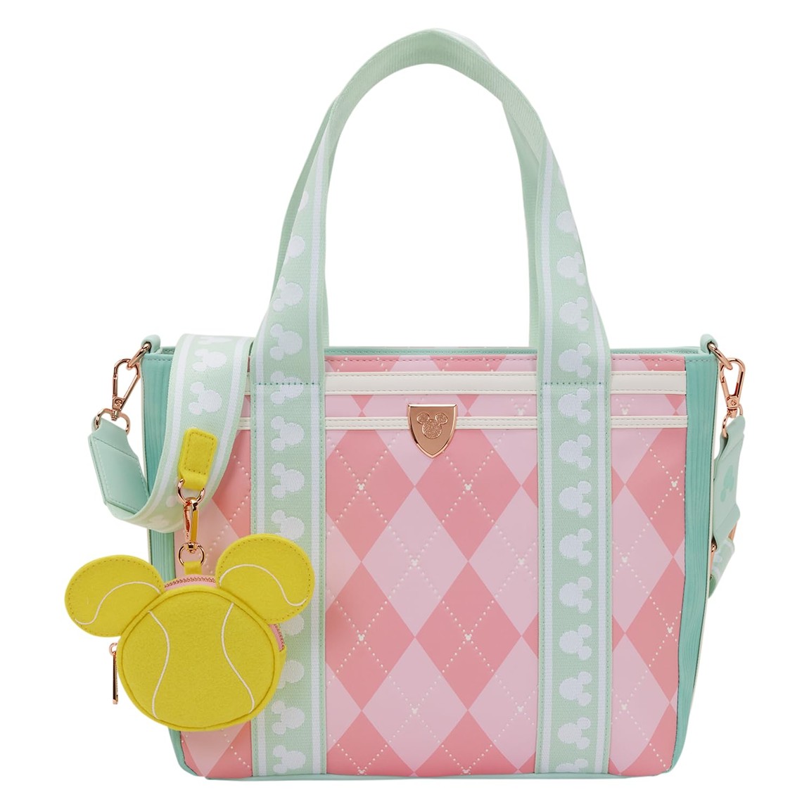 PRODUCT DETAILS Loungefly ディズニー ミッキーマウス テニス トートバッグ ショルダーバッグ コインケース付き【商品仕様】・ アイテム種別：トートバッグ、ショルダーバッグ・ 素材：ポリウレタン・ 付属品：取り外し可...