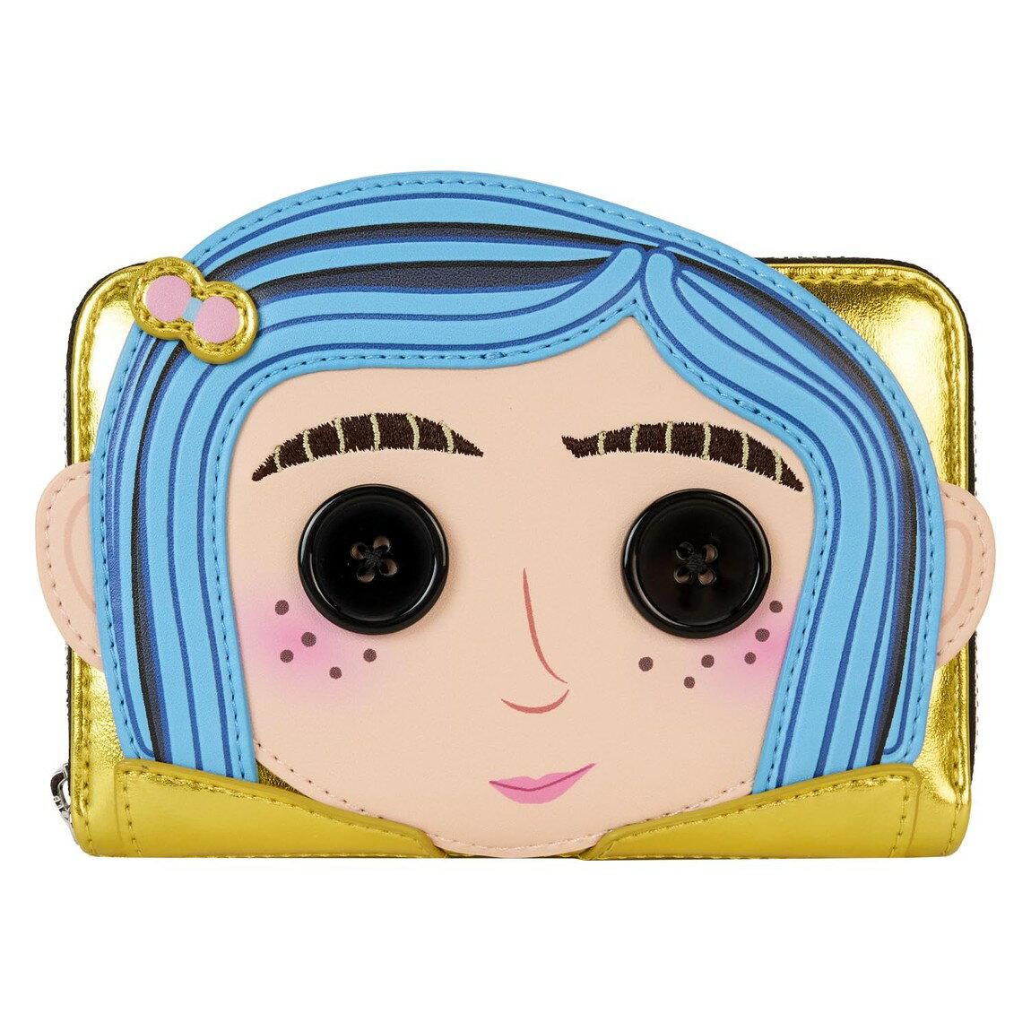 PRODUCT DETAILS Loungefly コララインとボタンの魔女 15周年 ライカ ドール 財布 長財布 ジップアラウンド マルチカラー【商品仕様】・ アイテム種別：長財布（ジップアラウンドウォレット）・ 素材：合成皮革・ サイ...