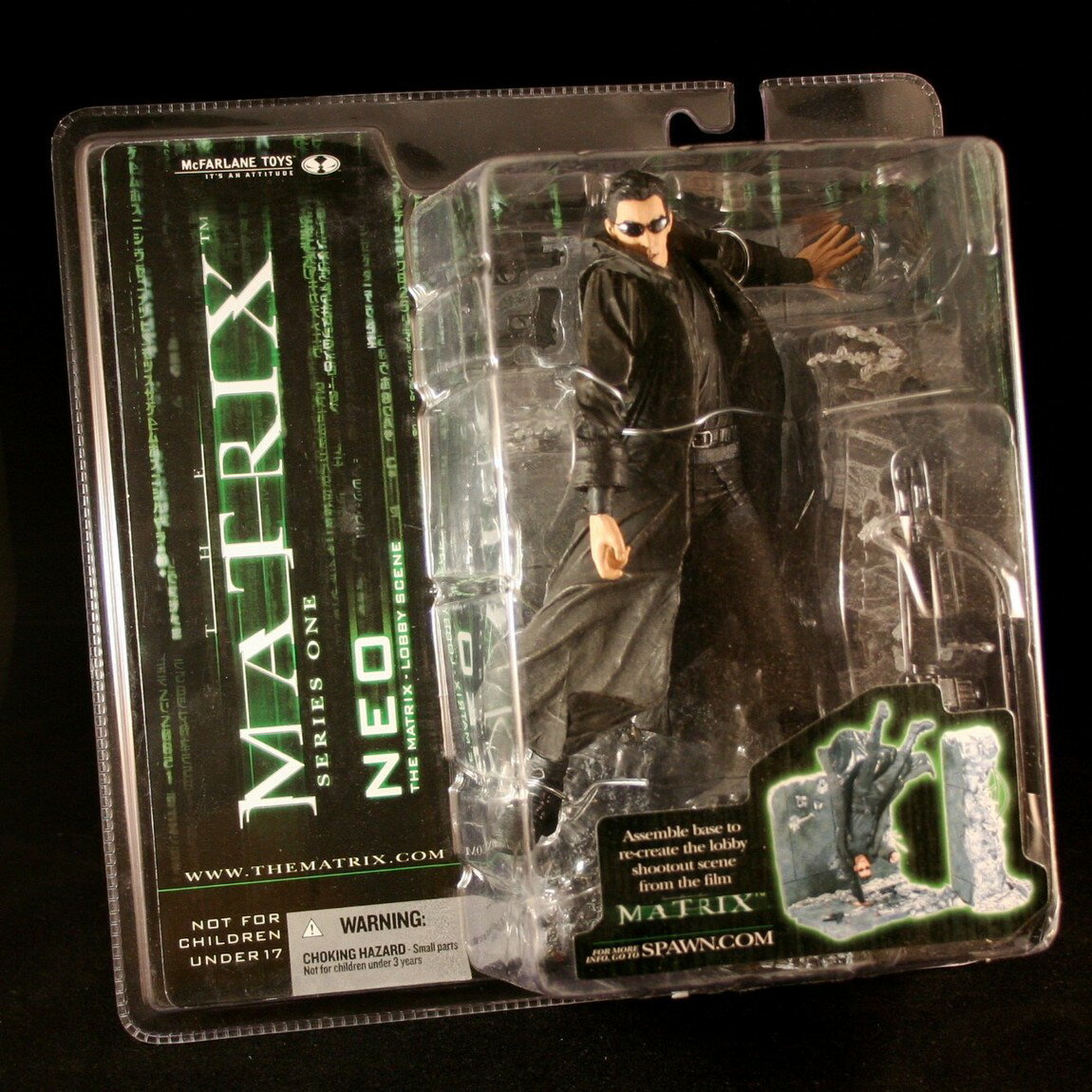 PRODUCT DETAILS マクファーレン トイズ マトリックス リローデッド ネオ 6インチ アクションフィギュア / McFarlane Toys The Matrix Reloaded Neo 1 - Lobby Action F...