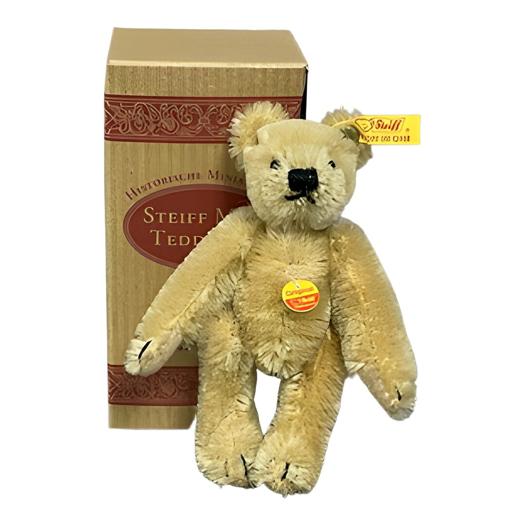PRODUCT DETAILS シュタイフ モヘア ミニ テディベア 復刻1951 ブロンド 6cm 1998年製 Steiff 039317 ぬいぐるみ【商品仕様】・ブランド：Steiff（シュタイフ）・シリーズ：ミニチュア・EAN（メー...
