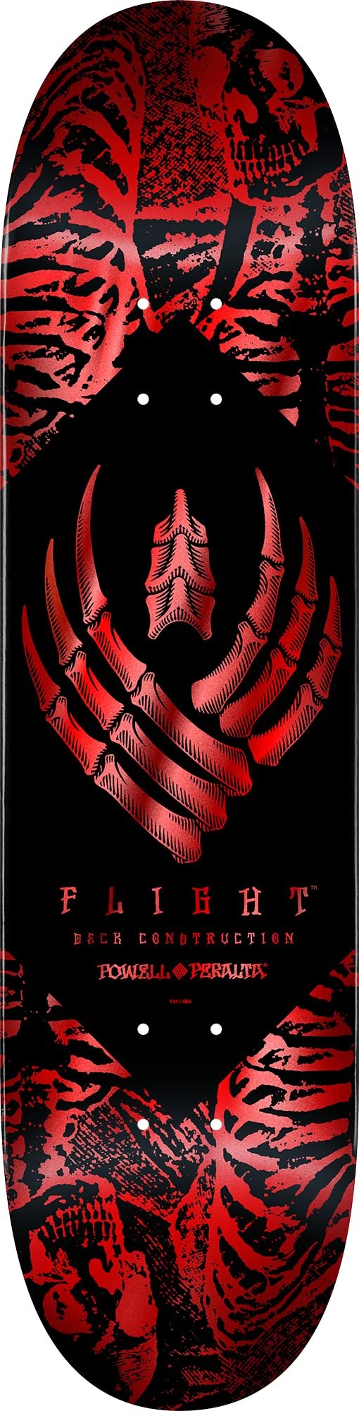 PRODUCT DETAILS Powell Peralta Skeleton Flight スケートボード デッキ Red Foil 8.38" x 32.08"【商品仕様】・ 種別：スケートボード デッキ・ デッキ幅：8.38インチ（約...