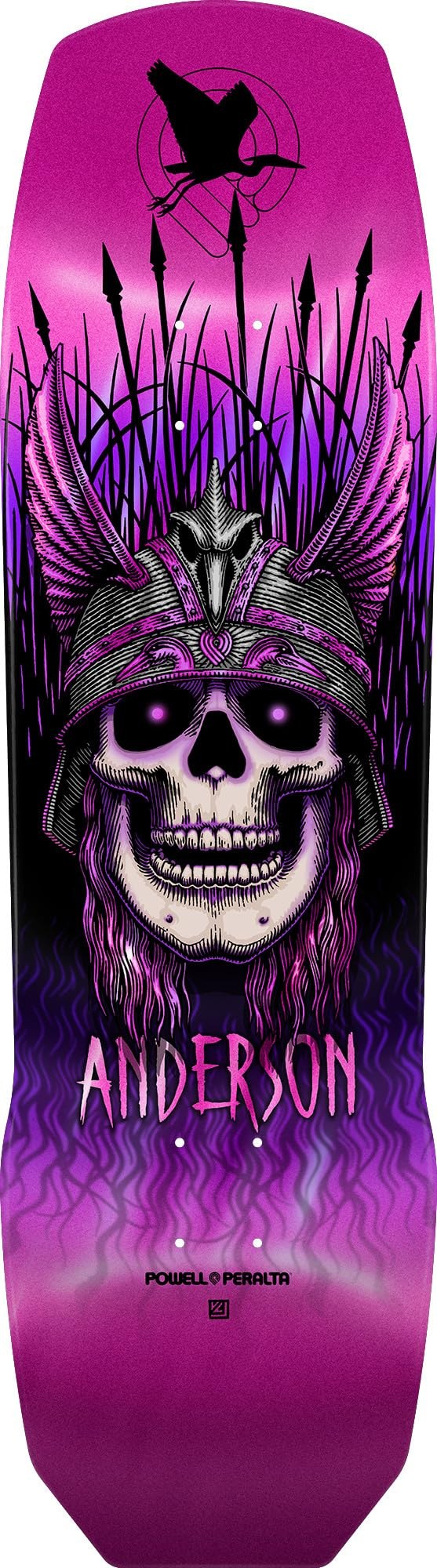 PRODUCT DETAILS Powell Peralta Andy Anderson Heron スケートボード デッキ Pink Foil 9.13" x 32.8"【商品仕様】・ 種別：スケートボード デッキ・ デッキ幅：9.13イ...