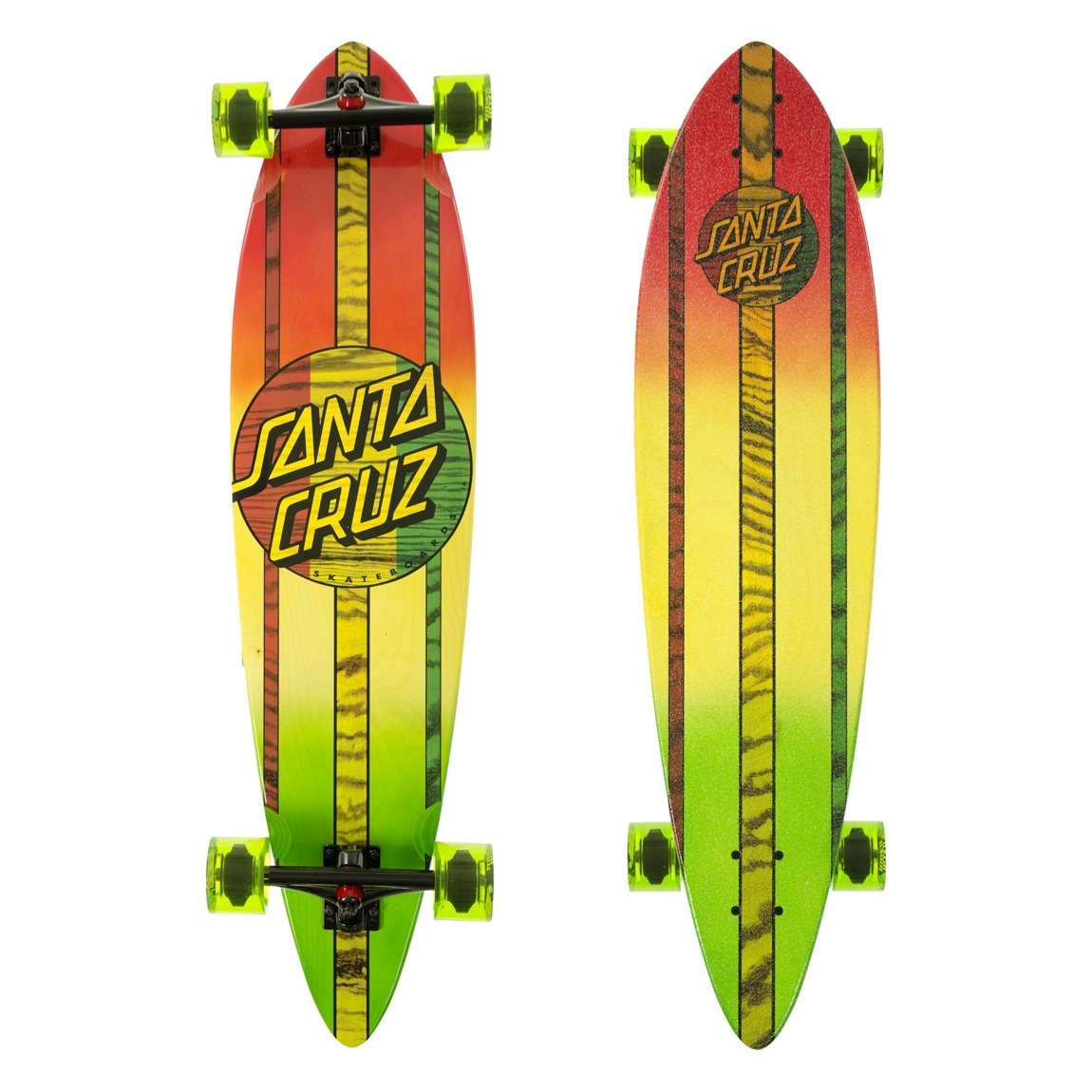 PRODUCT DETAILS Santa Cruz Mahaka Rasta Fade Pintail クルーザー スケートボード コンプリート 9.58インチ【商品仕様】・ 種別：クルーザー スケートボード（完成品）・ デッキ幅：9.5...