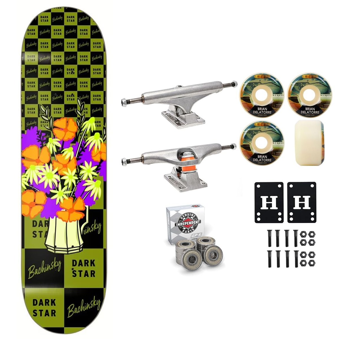 PRODUCT DETAILS Darkstar Dave Bachinsky Flowers スケートボード コンプリート 8.25インチ Independentトラック Satoriウィール【商品仕様】・ 種別：スケートボード コンプリ...