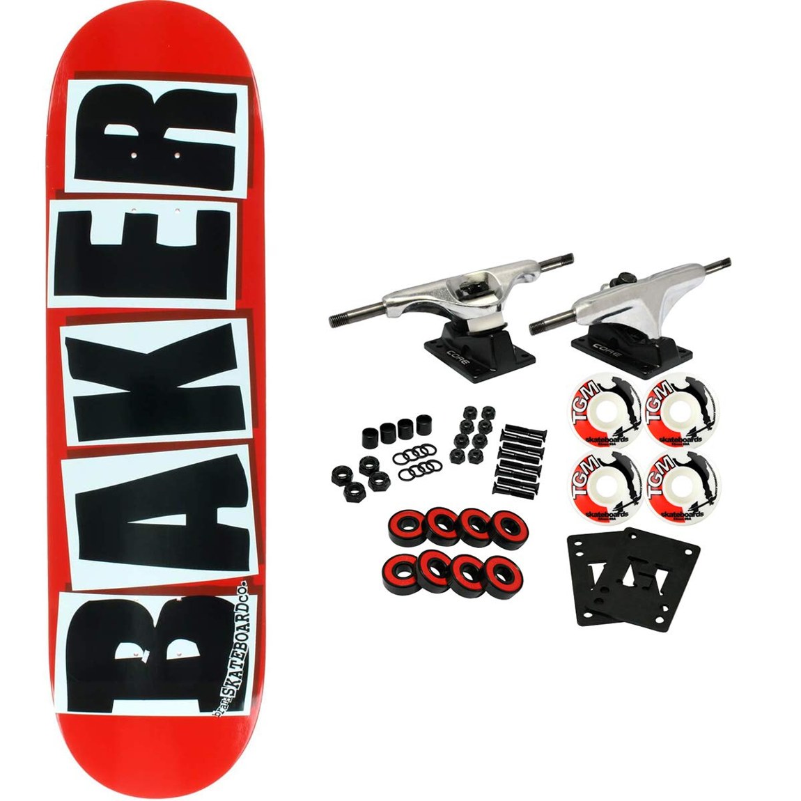 PRODUCT DETAILS Baker Brand Logo Red/Black スケートボード コンプリート 8.47インチ【商品仕様】・ 種別：スケートボード コンプリート（組み立てキット）・ デッキ幅：8.47インチ（約21.51...