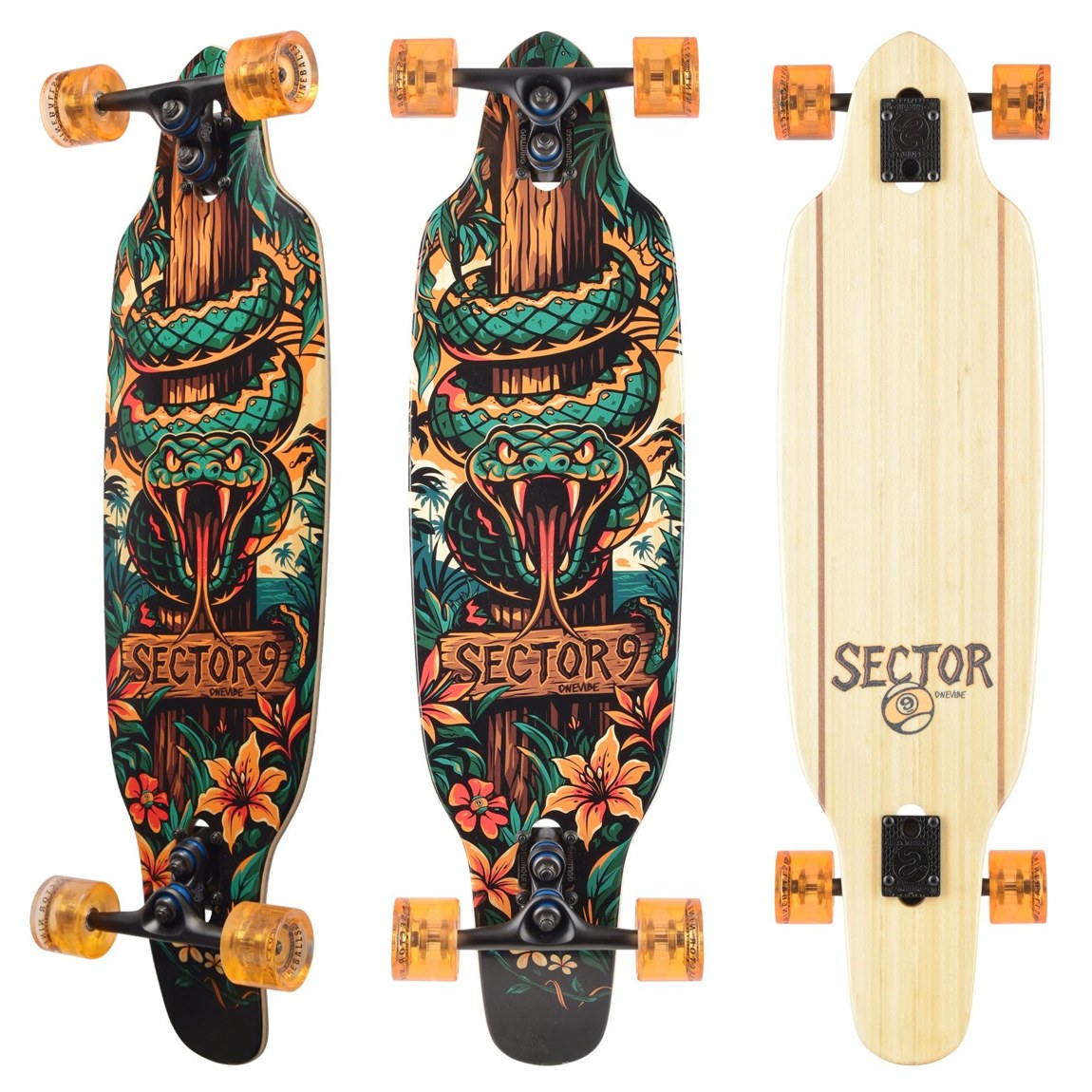 PRODUCT DETAILS Sector 9 Striker Viper ロングボード スケートボード コンプリート 36.5" x 9.5" 竹 メイプル Drop Thru【商品仕様】・ 種別：ロングボード コンプリート（完成品）・...