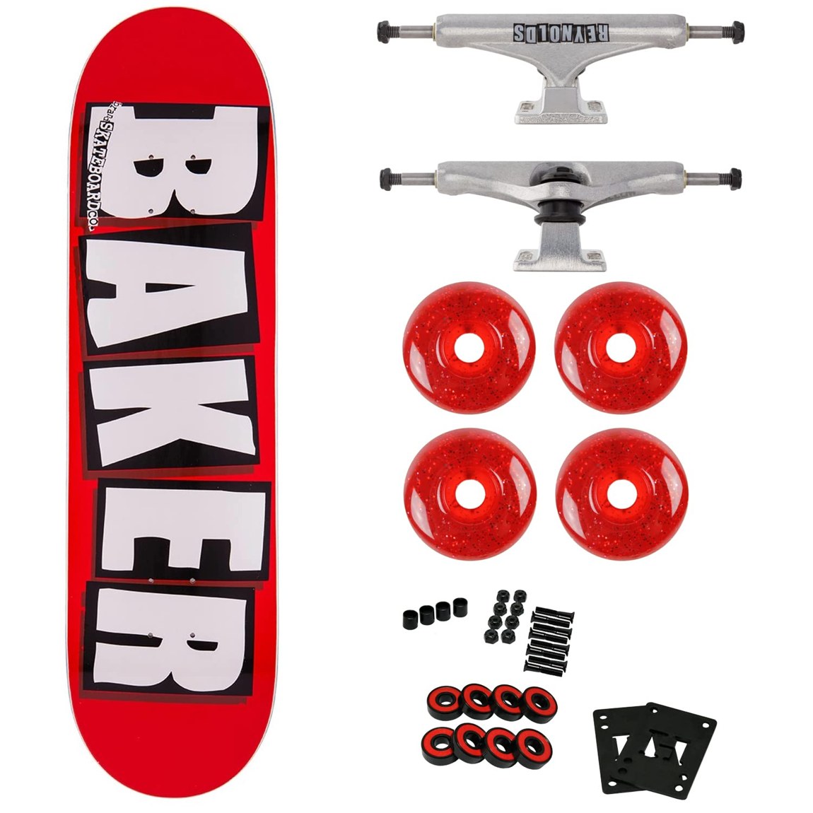 PRODUCT DETAILS Baker スケートボード コンプリート 8.125インチ Independent Reynolds Mid Hollow トラック 53mmウィール【商品仕様】・ 種別：スケートボード コンプリート（未組み...