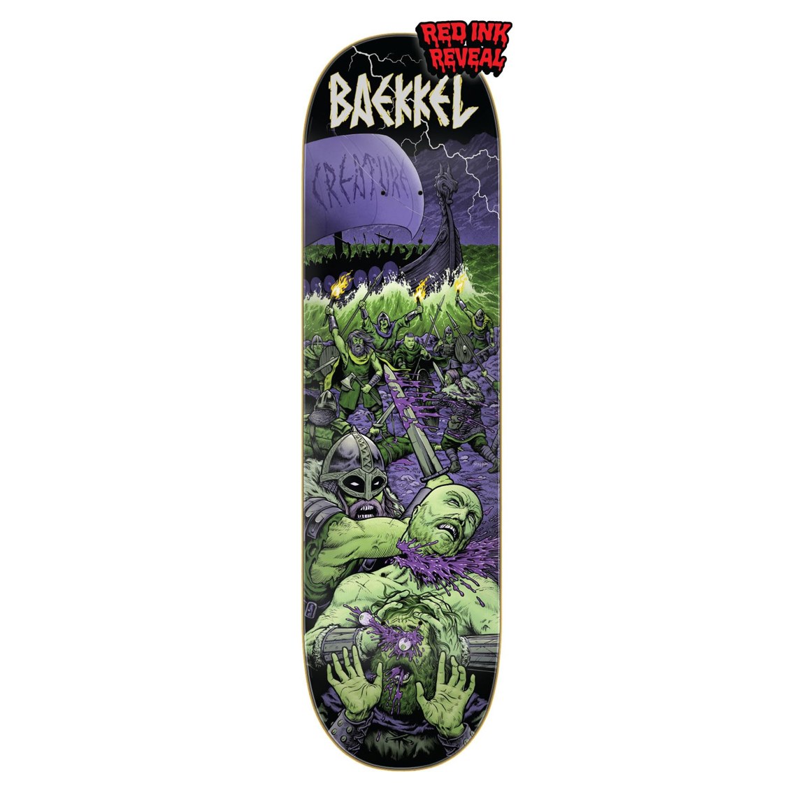 PRODUCT DETAILS Creature Baekkel Warriors VX スケートボード デッキ 8.6 x 32.11 インチ【商品仕様】・ 種別：スケートボード デッキ・ デッキ幅：8.6インチ（約21.84cm）・ 長...