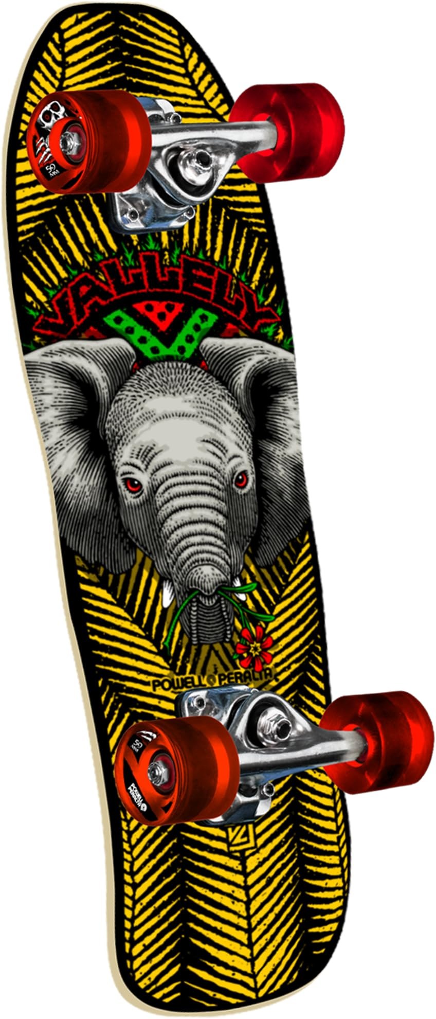 PRODUCT DETAILS Powell Peralta Mini Mike Vallely Baby Elephant クルーザー コンプリート スケートボード 8.0" x 26" イエロー/ブラック【商品仕様】・ 種別：クルーザー...