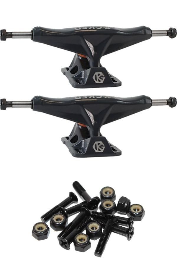 PRODUCT DETAILS Grind King Locker Battleship Grey スケートボード トラック 6.37" Hanger 9.25" Axle 1インチ ボルト ナット セット【商品仕様】・ ブランド：Grin...