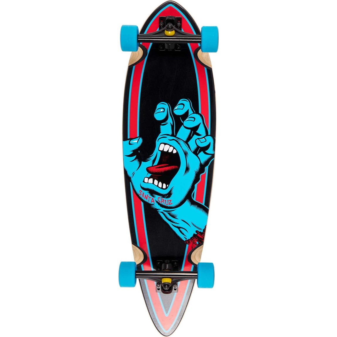 PRODUCT DETAILS Santa Cruz Screaming Hand Pintail ロングボード クルーザー スケートボード 9.20in x 33in【商品仕様】・ 種別：ロングボード / クルーザー コンプリート（完成品...