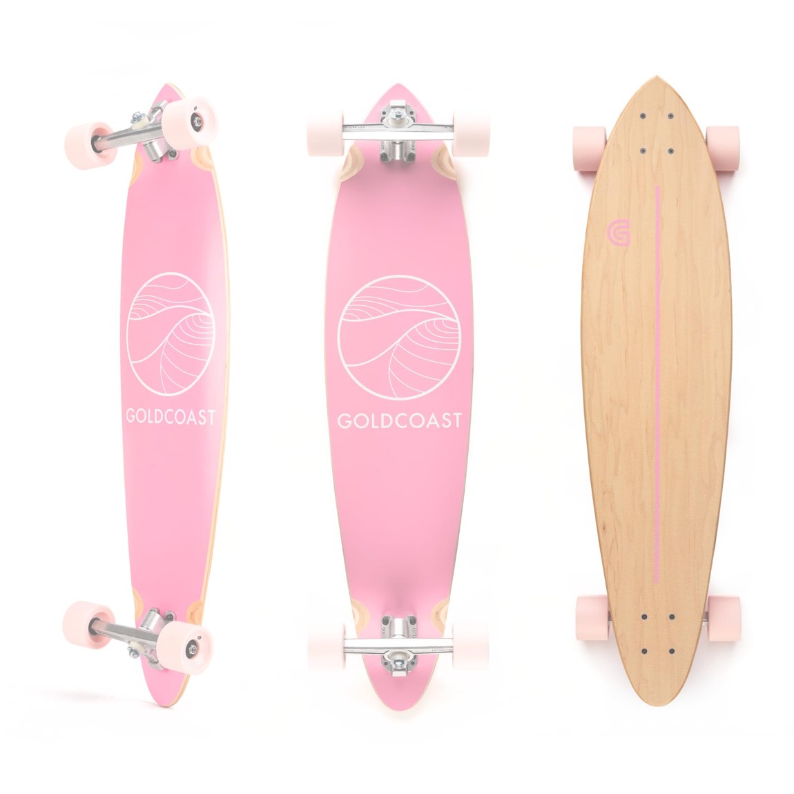 PRODUCT DETAILS GoldCoast Classic Pink Pintail ロングボード コンプリート 37.75インチ カナディアンメイプル 70mmウィール【商品仕様】・ 種別：ロングボード（コンプリート）・ デッキサ...