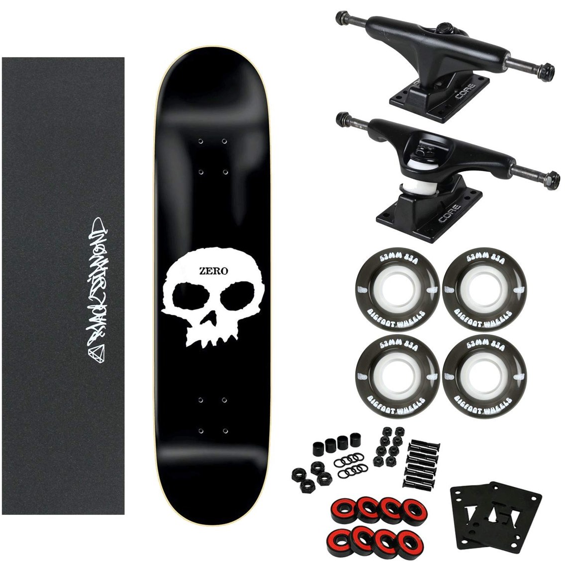 PRODUCT DETAILS Zero Skateboards Single Skull 7.75" スケートボード コンプリート 83A ソフトウィール仕様【商品仕様】・ 種別：スケートボード コンプリート（DIY組み立てキット）・ デ...