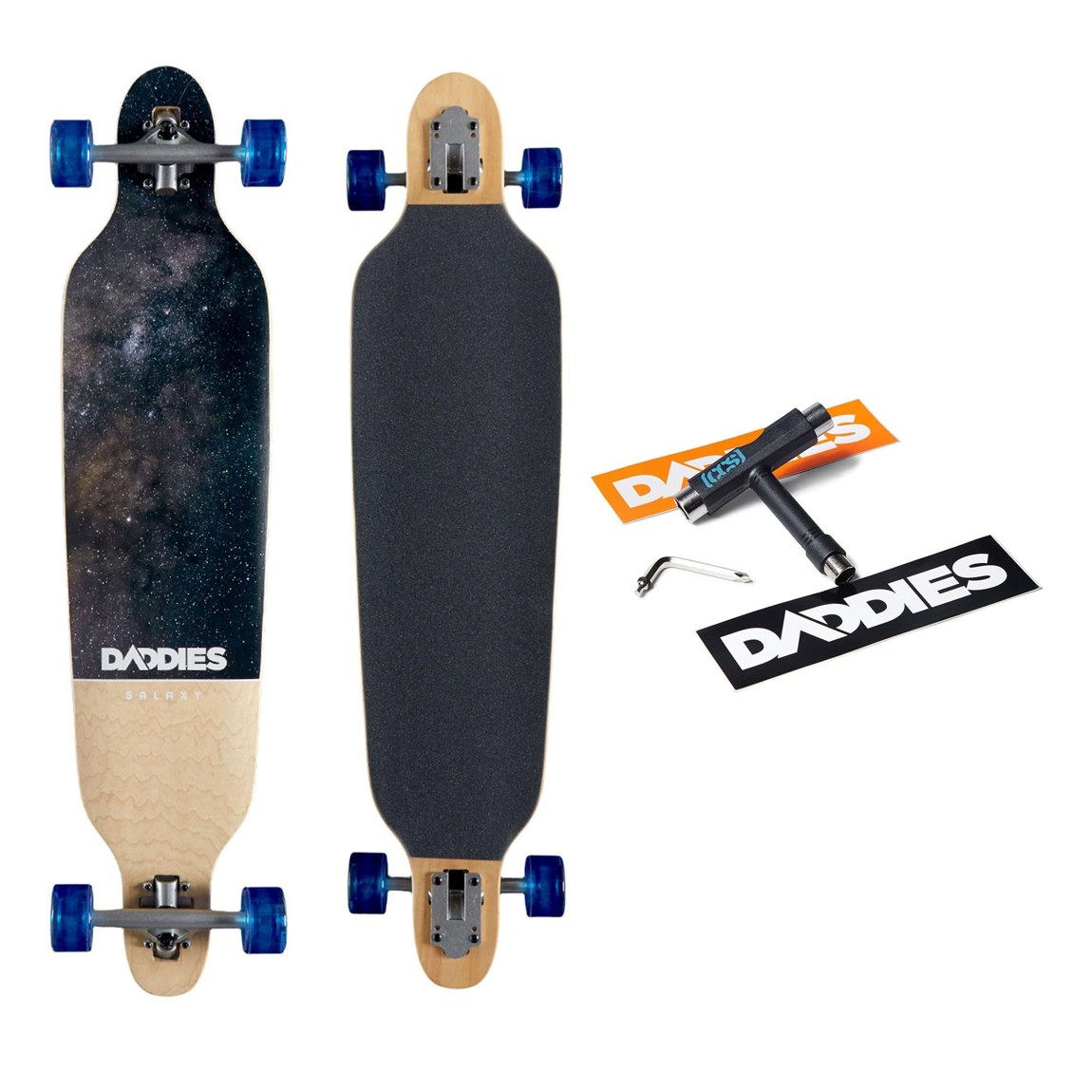 PRODUCT DETAILS Daddies Galaxy Drop Thru ロングボード コンプリート 9.5" x 39"【商品仕様】・ 種別：ロングボード コンプリート（完成品）・ デッキサイズ：9.5インチ × 39インチ（約2...