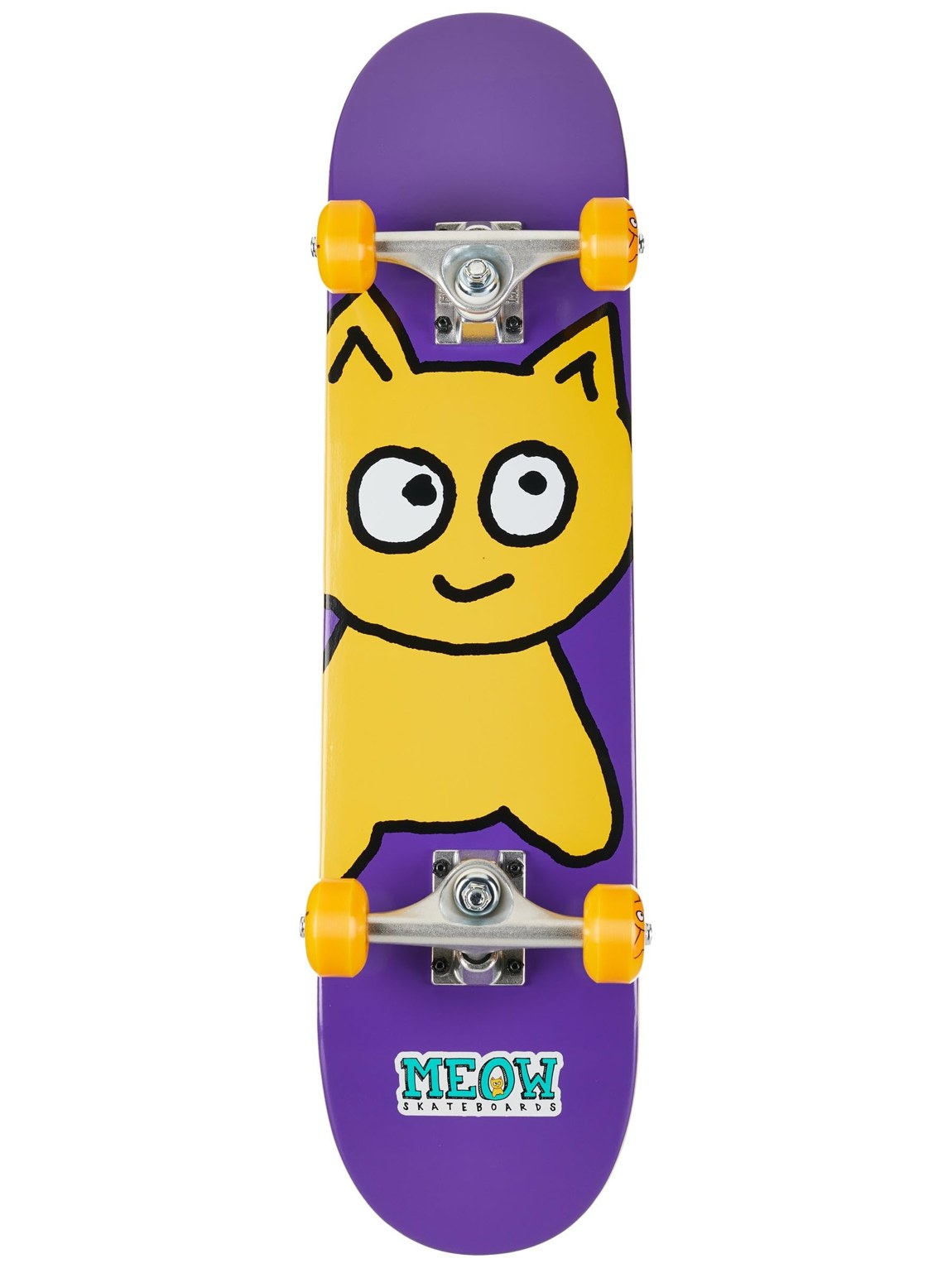 PRODUCT DETAILS Meow Skateboards Big Cat Purple 7.0" x 29.5" スケートボード コンプリート キッズ用 ソフトトップ【商品仕様】・ 種別：スケートボード コンプリート（完成品）・ デ...