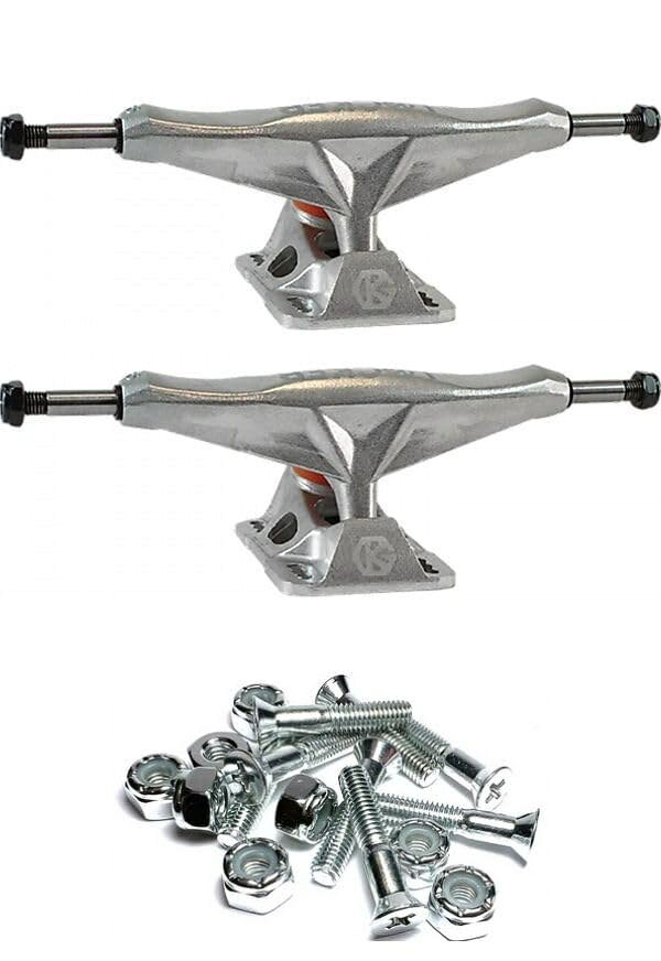 PRODUCT DETAILS Grind King Truck Co. Locker Raw Silver スケートボード トラック 6.37" Hanger 9.25" Axle 1インチハードウェア付属【商品仕様】・ 種別：スケートボ...