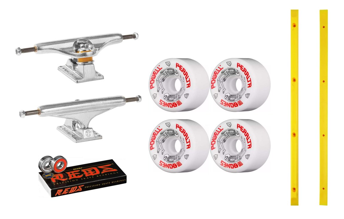 PRODUCT DETAILS INDEPENDENT 159 POWELL G-Bones White BONES REDS スケートボード トラック ウィール ベアリング レールバー セット 8.75インチ【商品仕様】・ 種別：スケート...