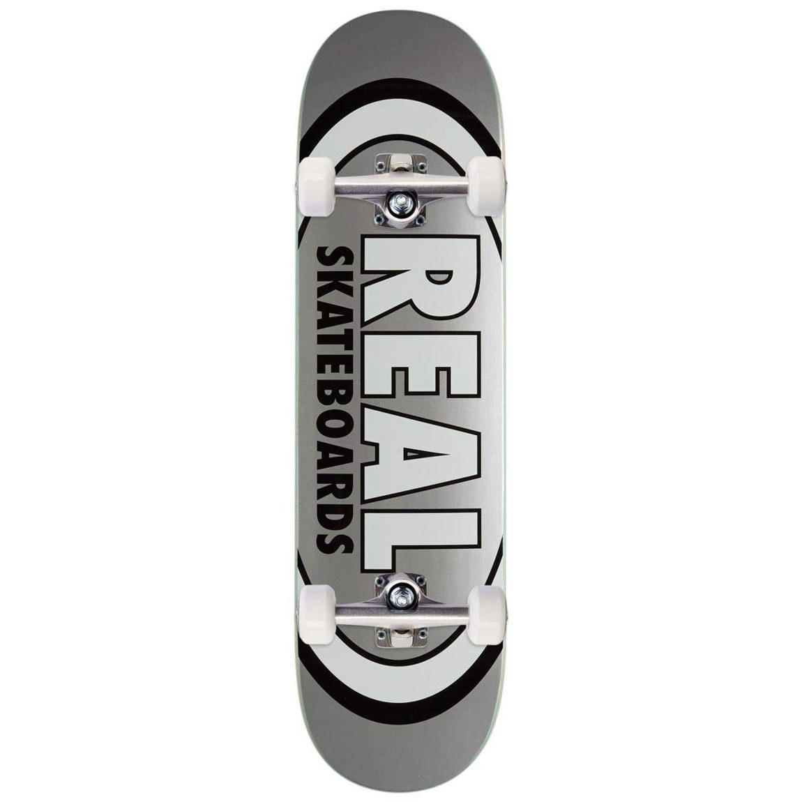 PRODUCT DETAILS Real Team Classic Oval スケートボード コンプリート Silver 7.75インチ【商品仕様】・ 種別：スケートボード コンプリート（完成品）・ デッキ幅：7.75インチ（約19.68c...