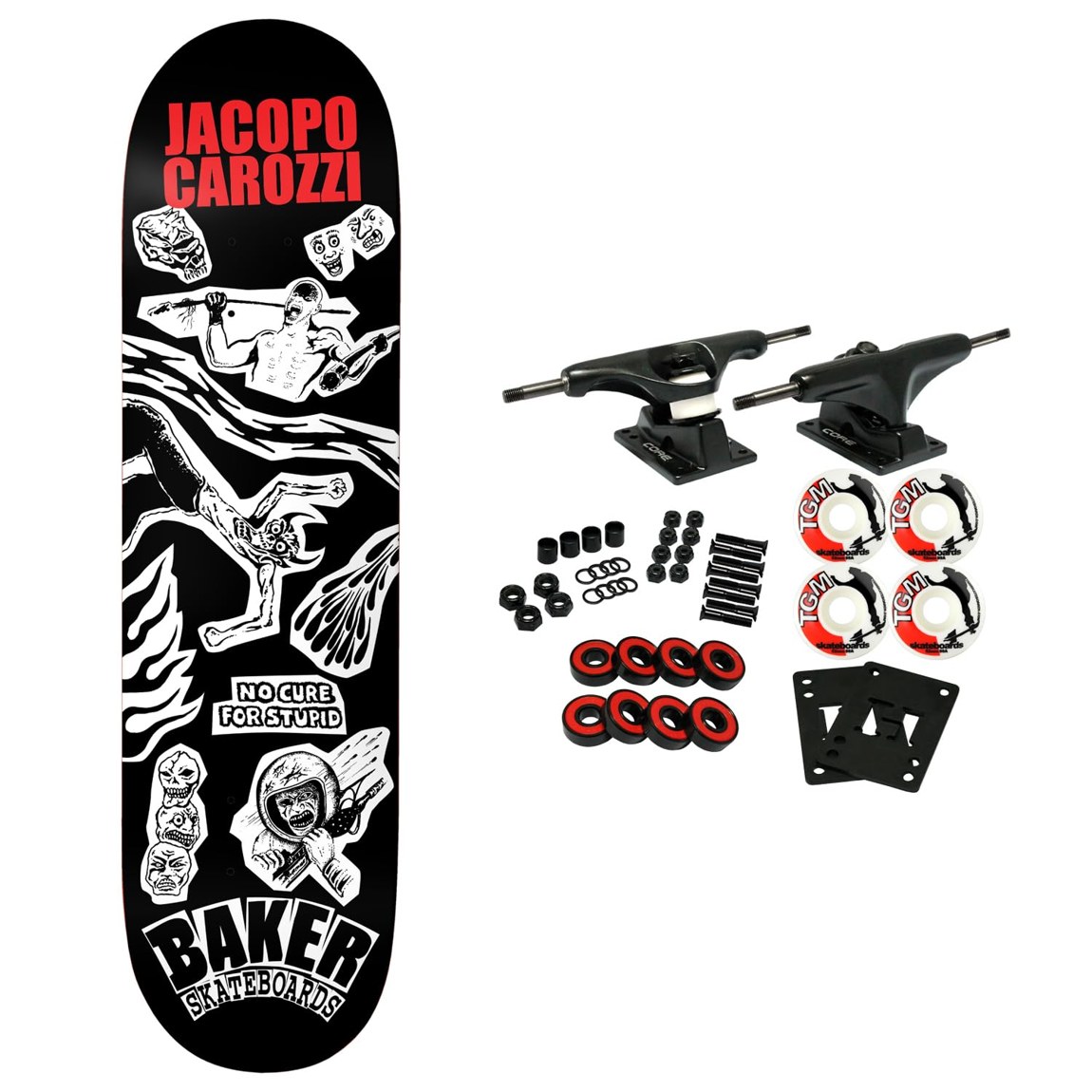 PRODUCT DETAILS Baker Jacopo Carozzi Divine Evil スケートボード コンプリート 8.25インチ【商品仕様】・ 種別：スケートボード コンプリート（お客様組立品）・ デッキサイズ：8.25インチ...