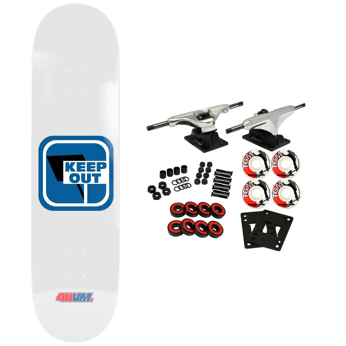 PRODUCT DETAILS 411VM Heritage Private Property Icon White スケートボード コンプリート 9.0インチ【商品仕様】・ 種別：スケートボード コンプリート（未組み立てキット）・ デッキ...