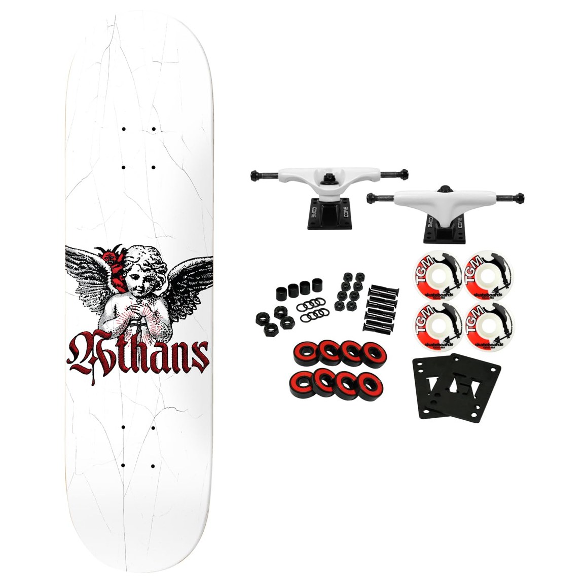 PRODUCT DETAILS Deathwish Chris Athans Cherub スケートボード コンプリート 8.475インチ 7層メイプル【商品仕様】・ 種別：スケートボード コンプリート（未組み立てセット）・ デッキ幅：8....