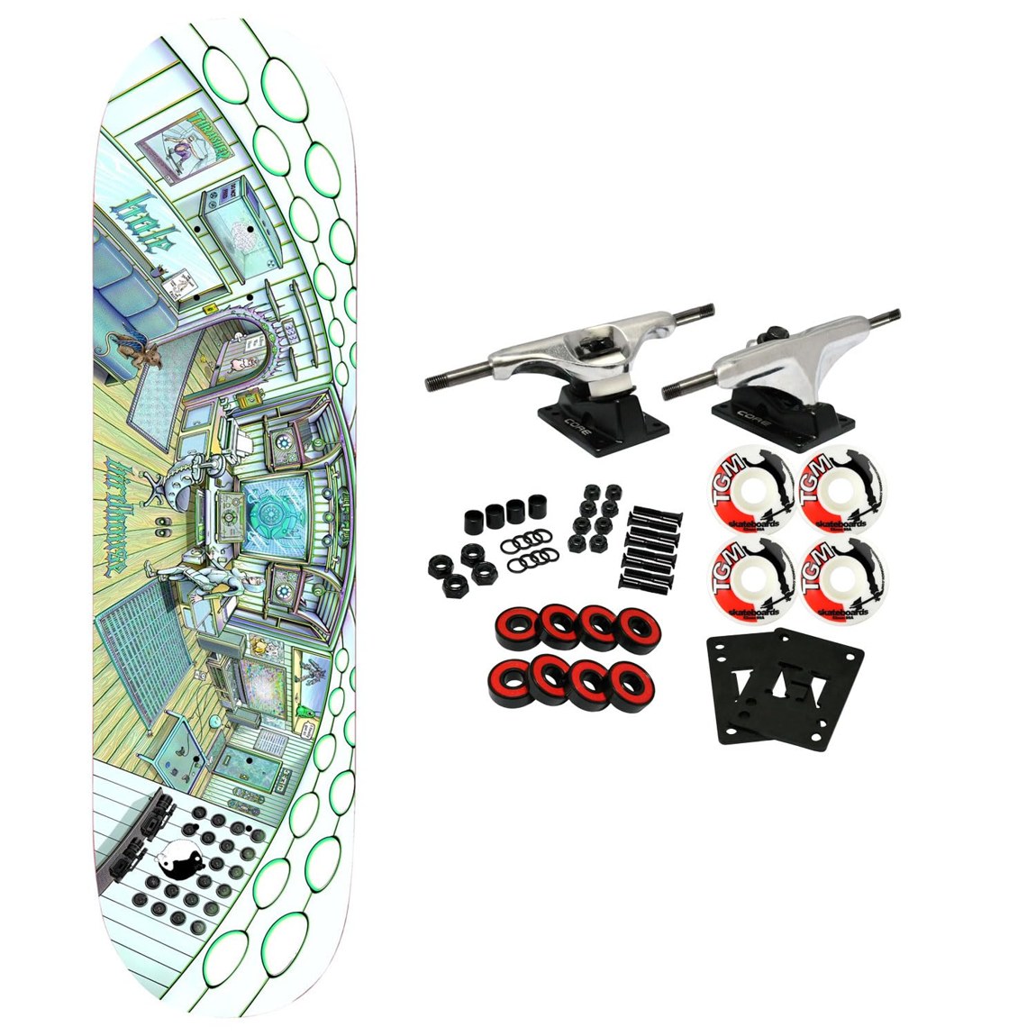 PRODUCT DETAILS Birdhouse Shawn Hale Office スケートボード コンプリート 9.0インチ 組み立てキット【商品仕様】・ 種別：スケートボード コンプリート（組み立てキット）・ デッキ幅：9.0インチ...