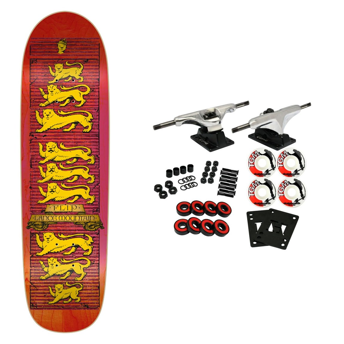 PRODUCT DETAILS Flip Mountain Lions Red スケートボード コンプリート 8.75インチ【商品仕様】・ 種別：スケートボード コンプリートセット（未組み立て）・ デッキ幅：8.75インチ (約22.23c...