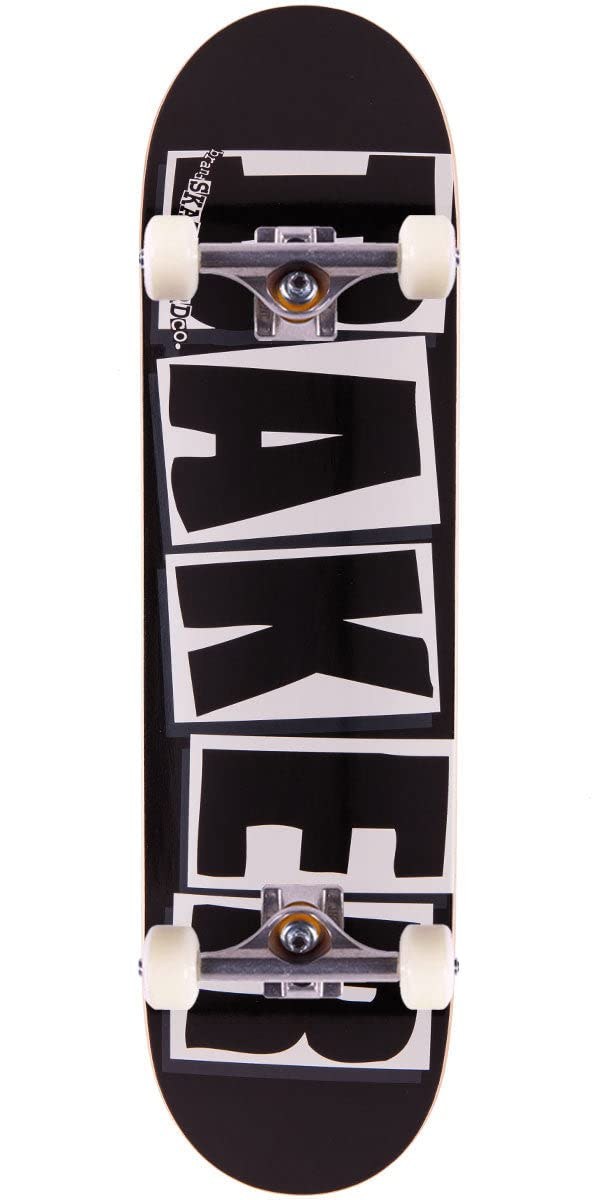 PRODUCT DETAILS Baker Brand Logo スケートボード コンプリート Black/White 8.25"【商品仕様】・ 種別：スケートボード コンプリート（完成品）・ デッキ幅：8.25インチ（約20.95cm）・...
