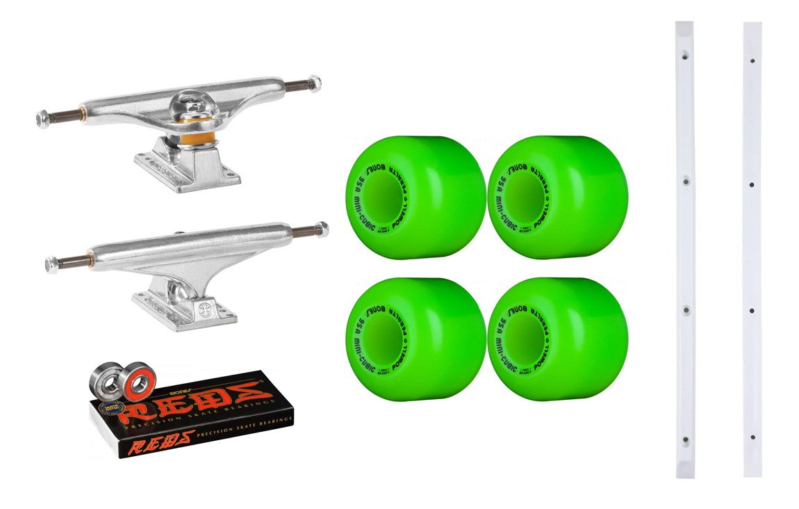 PRODUCT DETAILS INDEPENDENT 144 Powell Peralta Mini-Cubic Bones Reds スケートボード パーツ セット トラック ウィール ベアリング レールバー【商品仕様】・ ブランド：I...